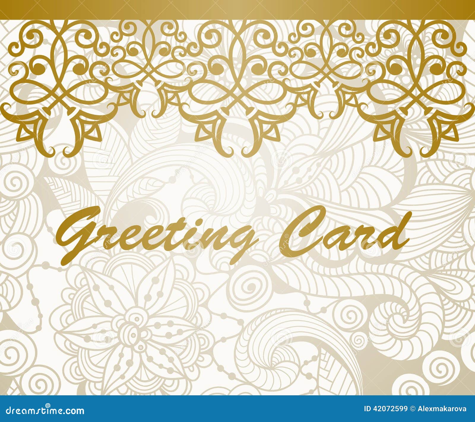 Vector Greeting Card stock vector. Illustration of card - 42072599
