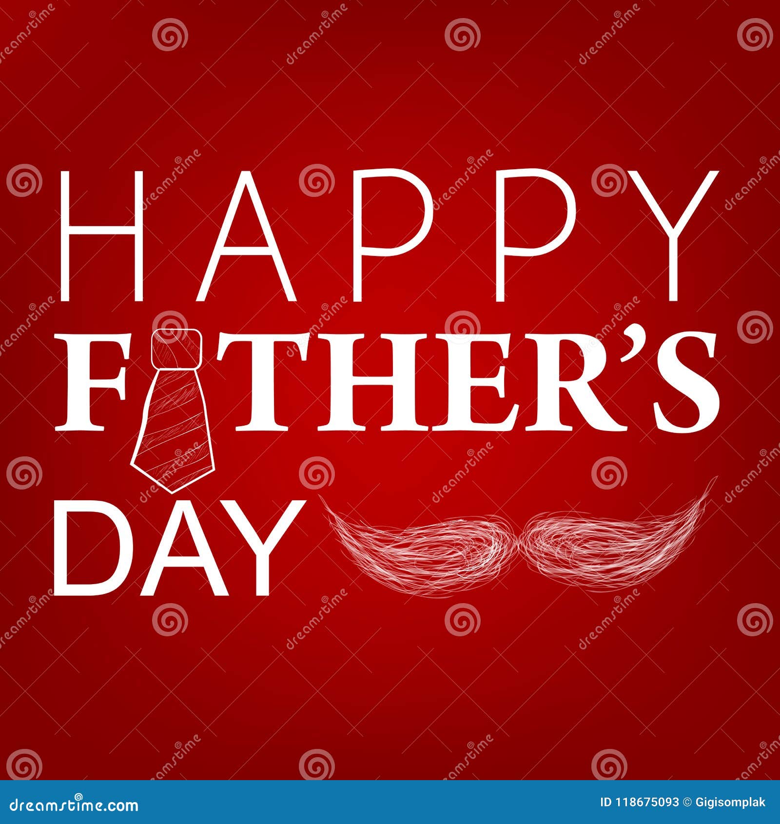 Greeting Happy Fathers Day Red Background Stock Vector - Illustration ... Greeting Happy Fathers Day Red Background Stock Vector - Illustration ...