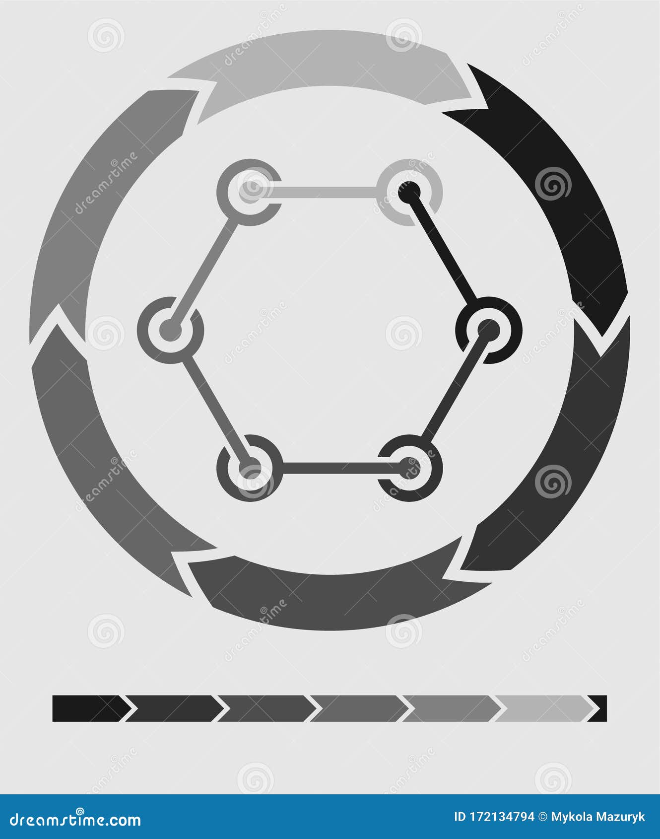 Vector Grey Abstract Icon, Logo for Your Company Stock Vector ...