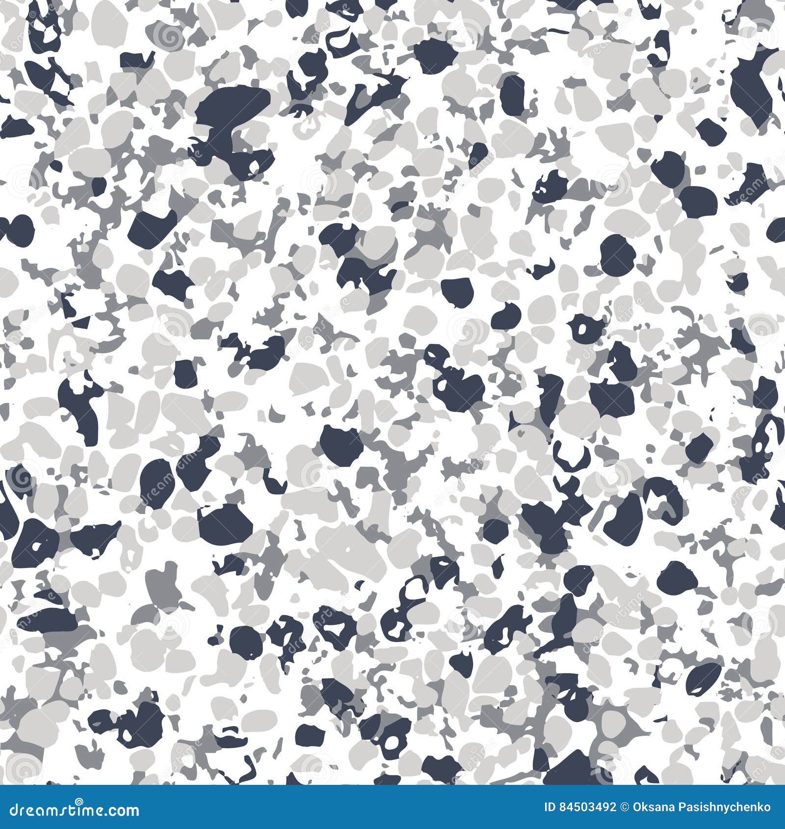 Vector Grey Black Abstract Spots Seamless Pattern Background. Natural ...