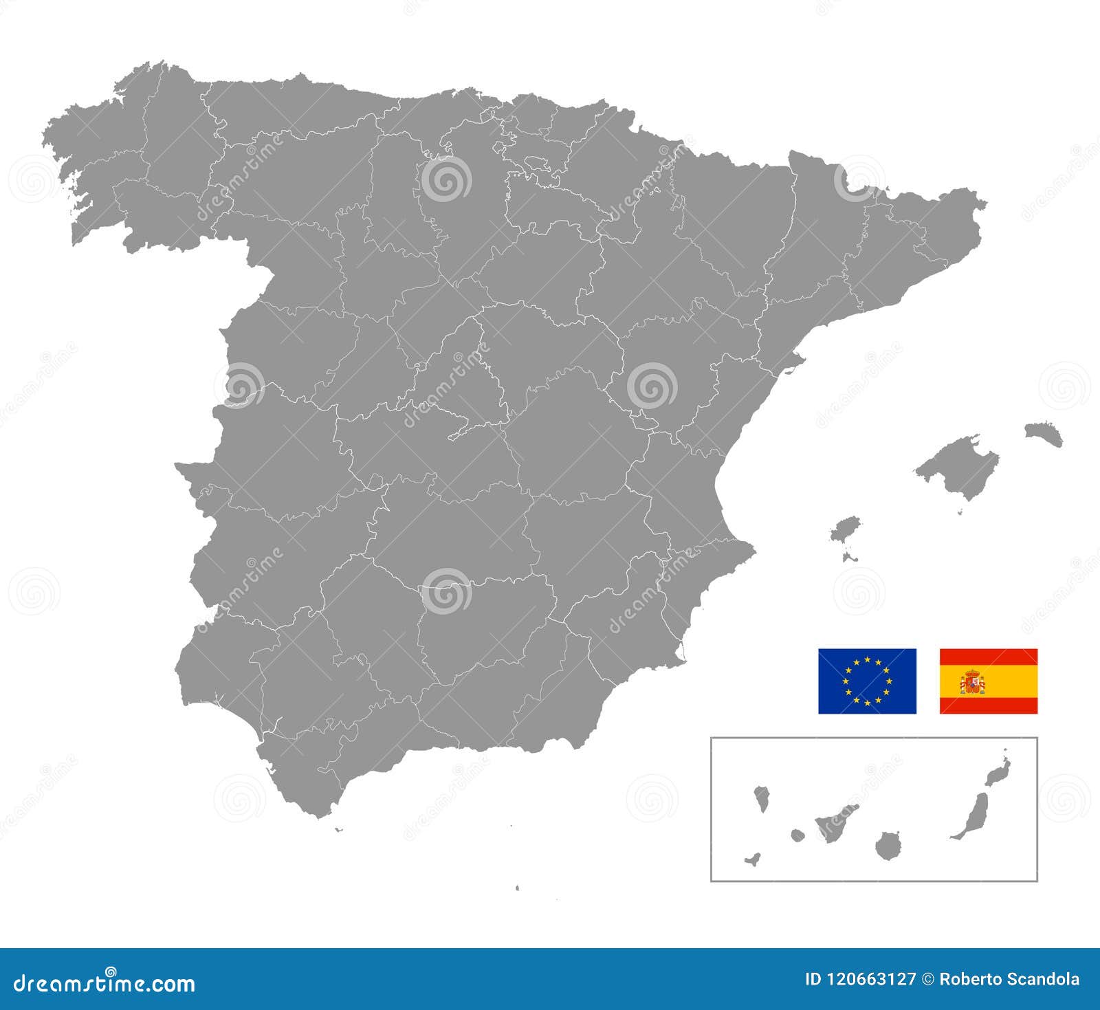 Spain Map Stock Image | CartoonDealer.com #6685999