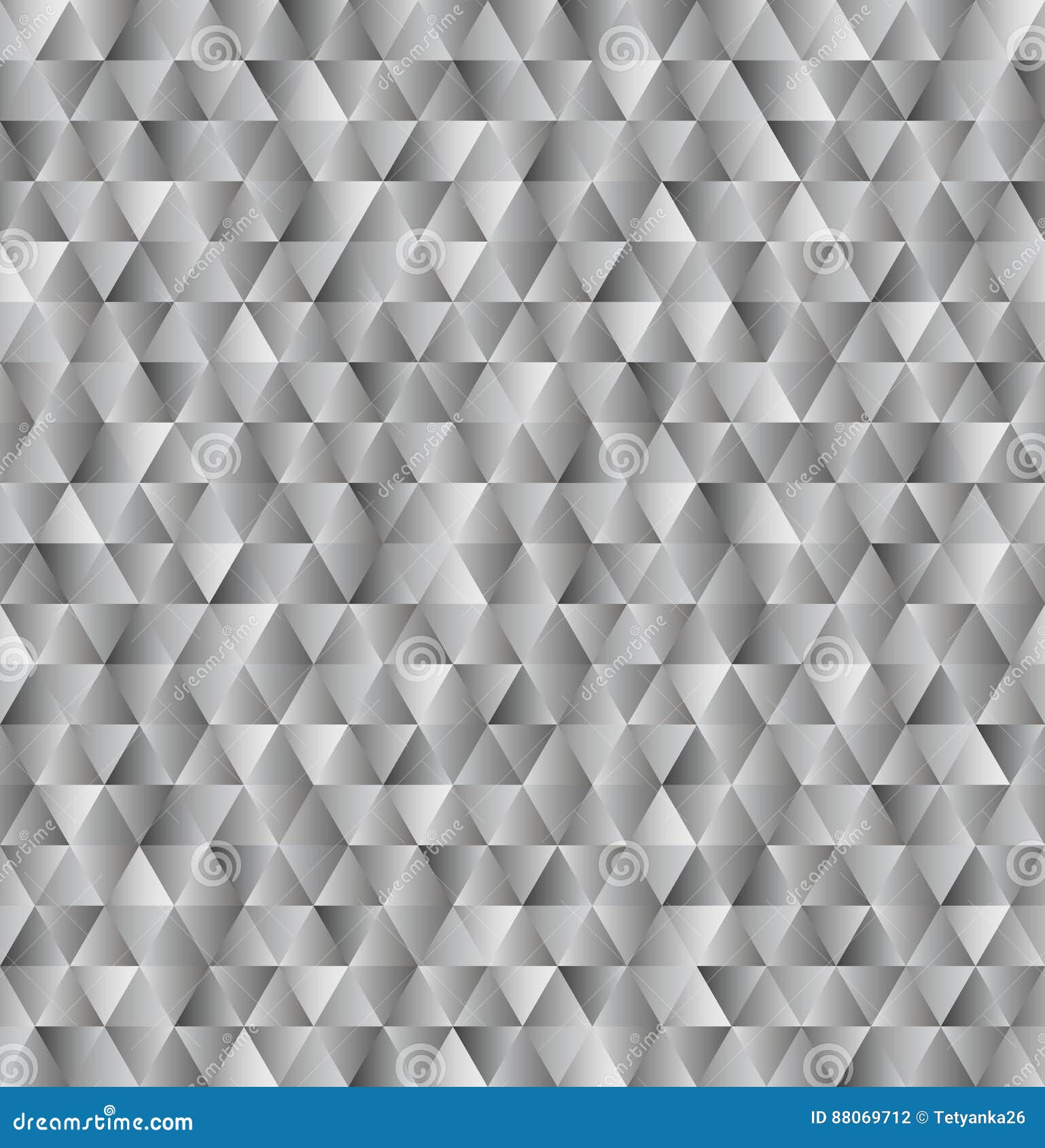 Vector Grey Triangle Background, Seamless Pattern Stock Vector ...