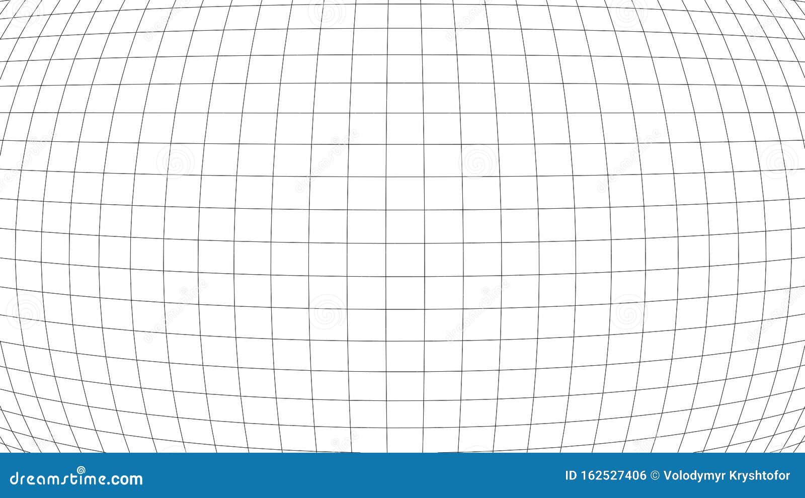 Vector Grid. Detailed Lines on White Background. Bulging Grid Stock ...