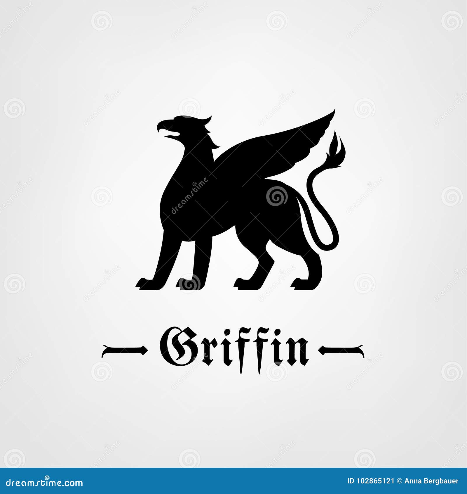 Vector Griffin Image ilustración del vector. Ilustración de despredador ...