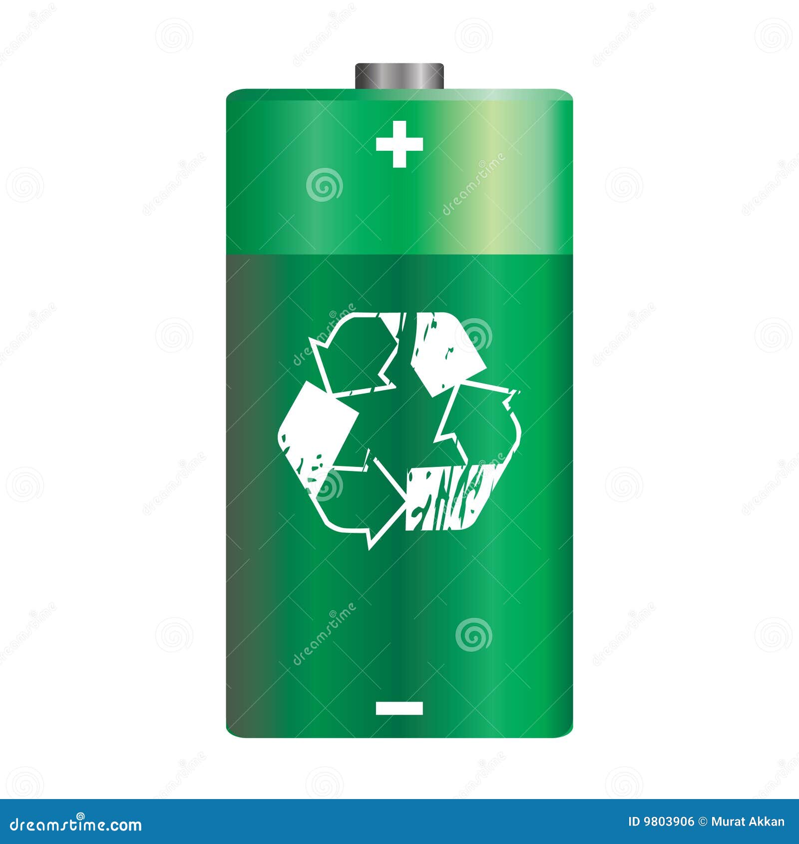 Vector groene batterij vector illustratie. Illustration of brandstof ...