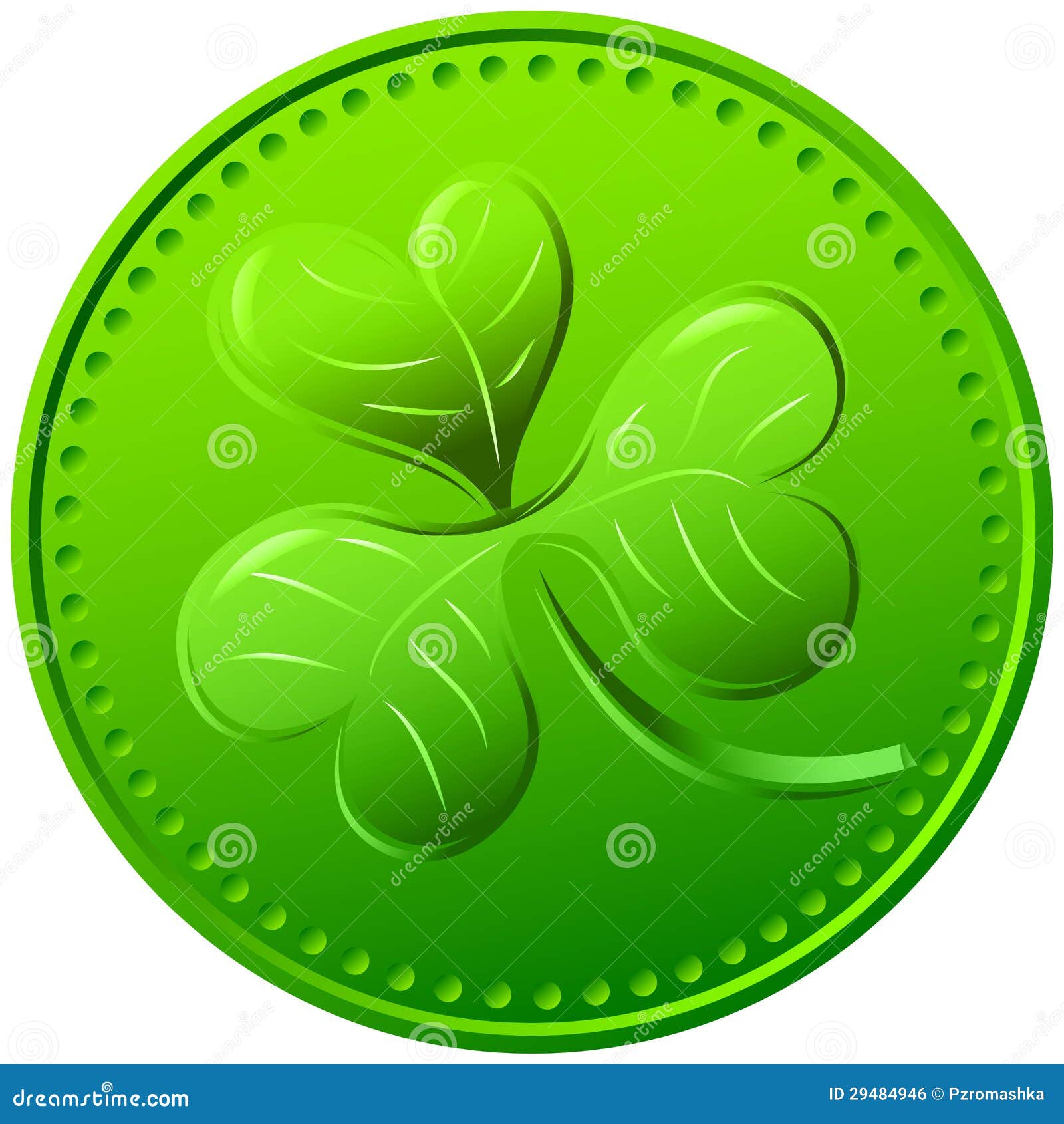 Vector Groene Klaver. Symbool Van St. Patrick Dag Vector Illustratie ...