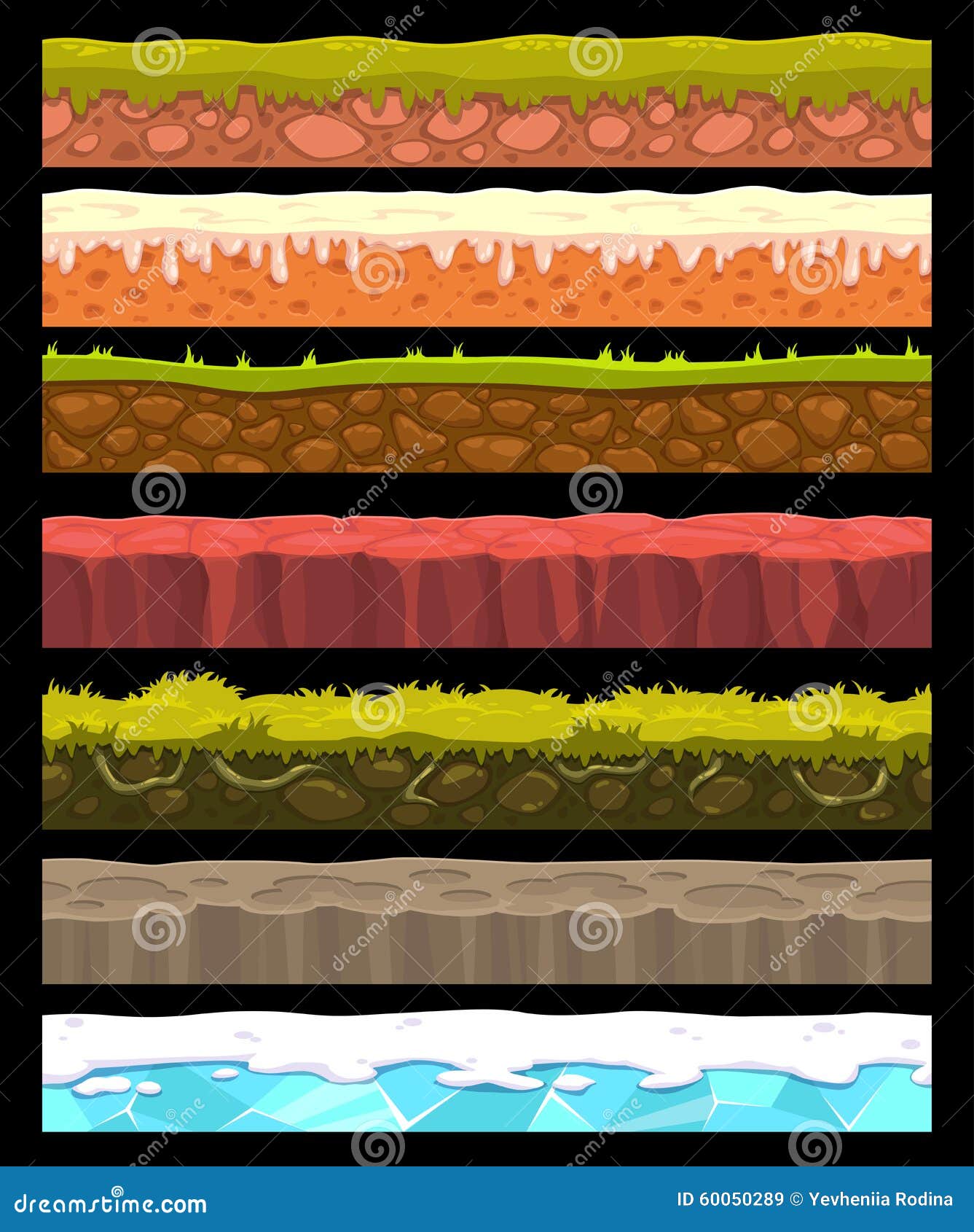 Vector ground collection stock illustration. Illustration of piece ...