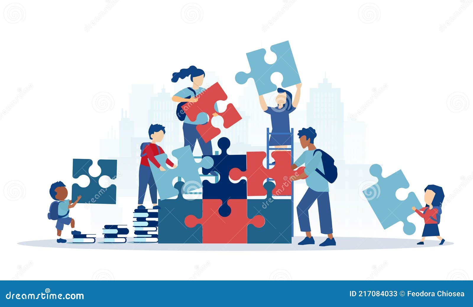 Children Assembling And Programming Robots, Young Engineers Working On ...