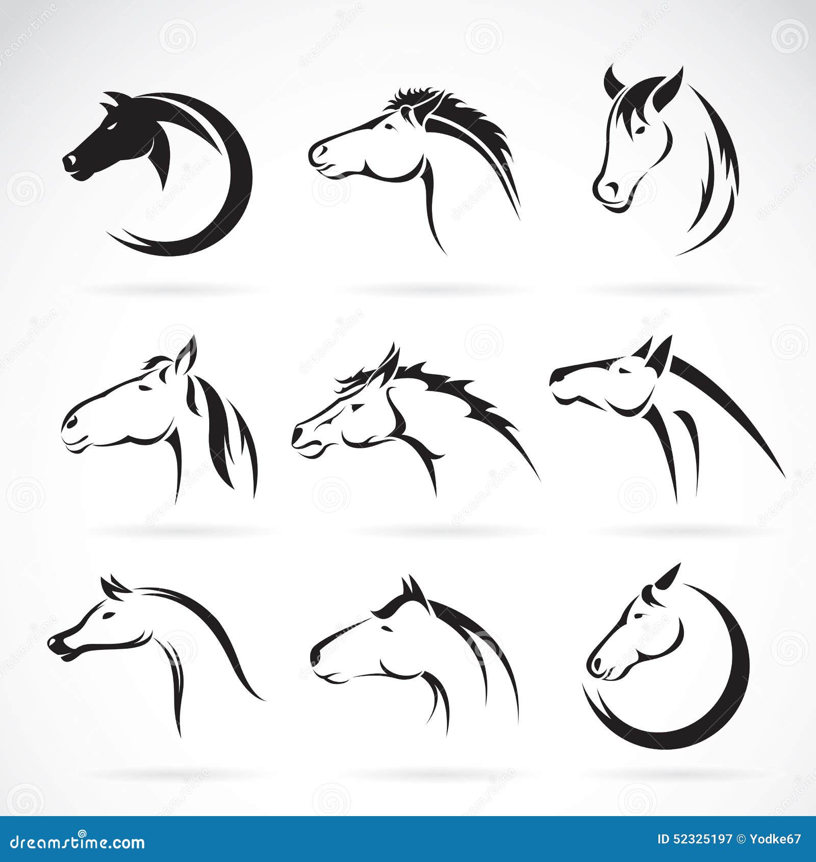 Simple Horse Head Design