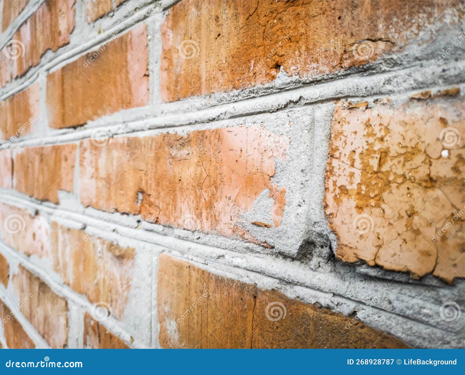 Vector Grunge Background with the Texture of an Old Brick Wall ...