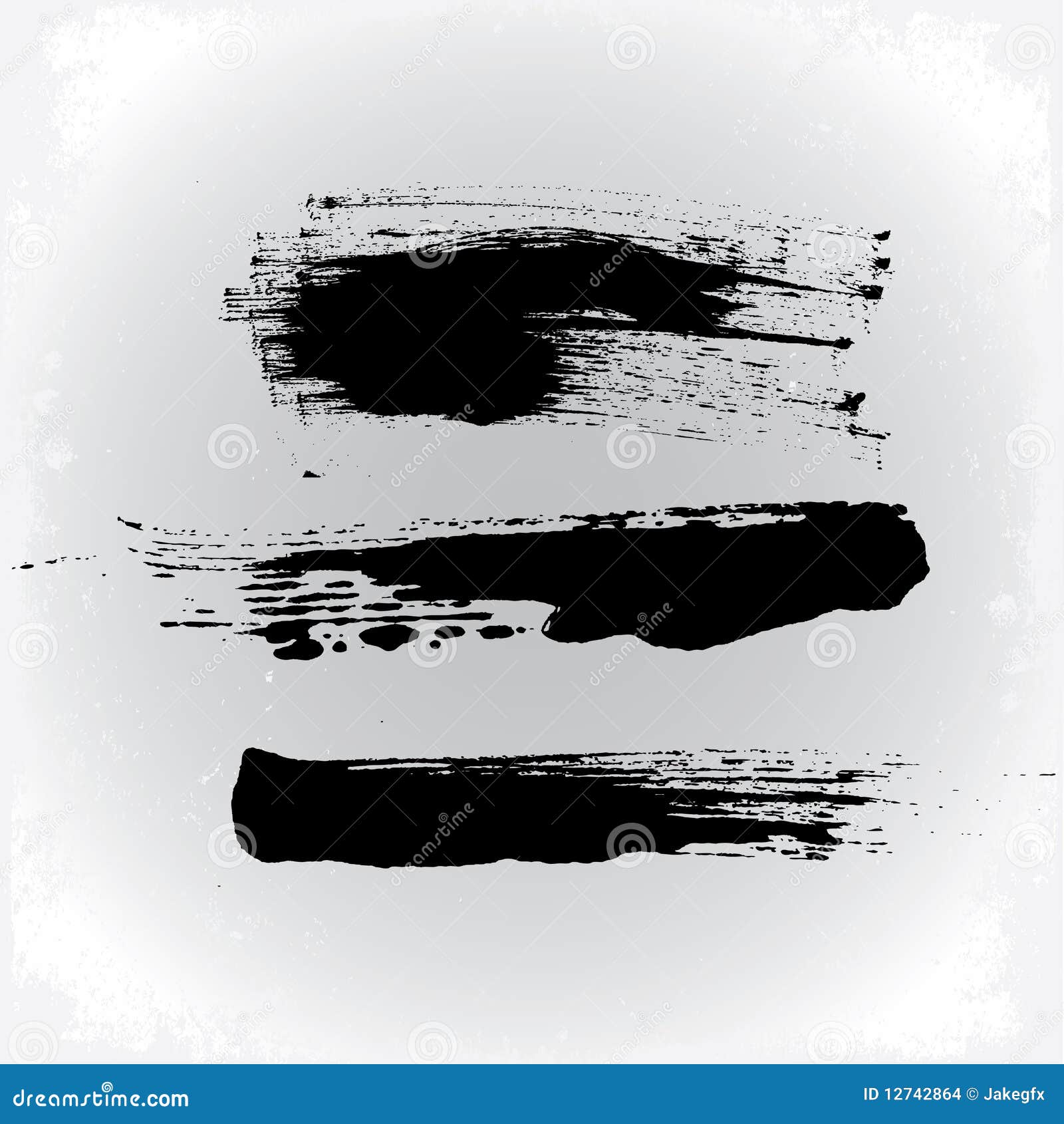 Vector grunge brushes stock vector. Illustration of grunge - 12742864