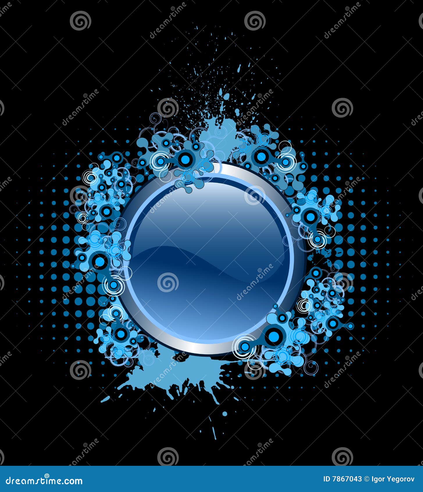 Vector grunge button stock vector. Illustration of abstract - 7867043
