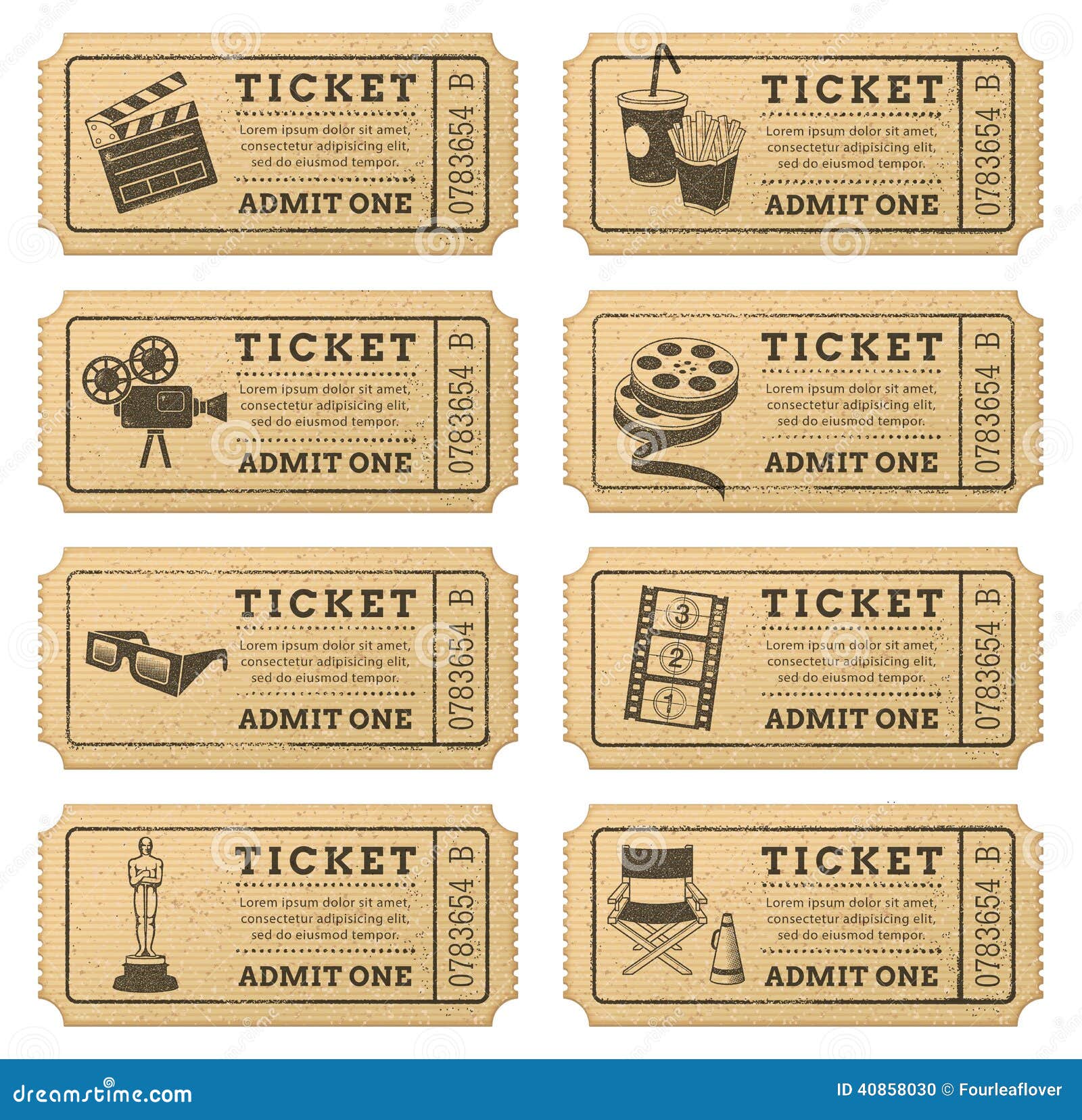 Two Cinema Tickets Isolated On White Background. Pair Movie Entrance ... Two Cinema Tickets Isolated On White Background. Pair Movie Entrance ...