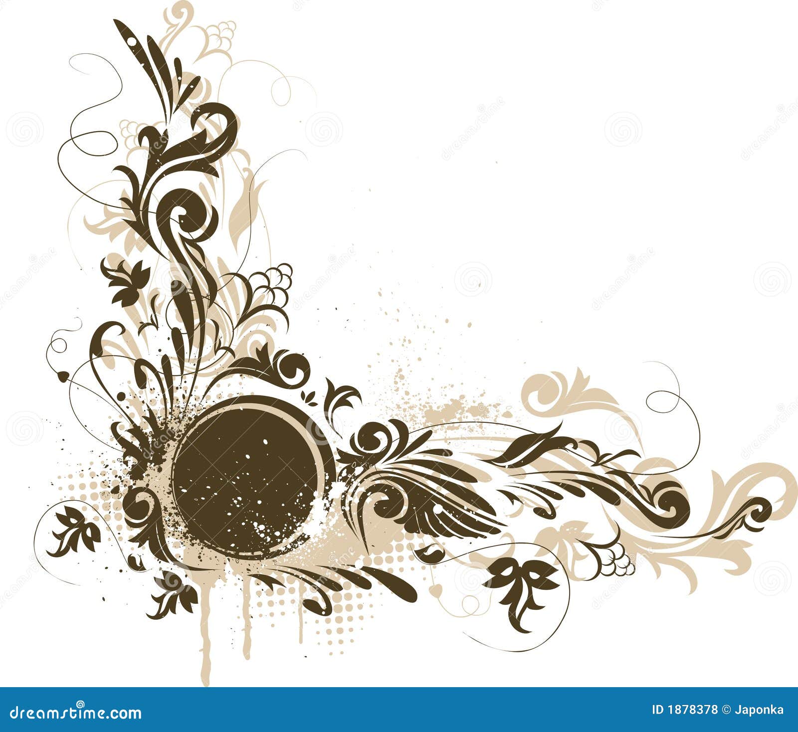 Decorative Banner On The Bright Background Vector Illustration ...
