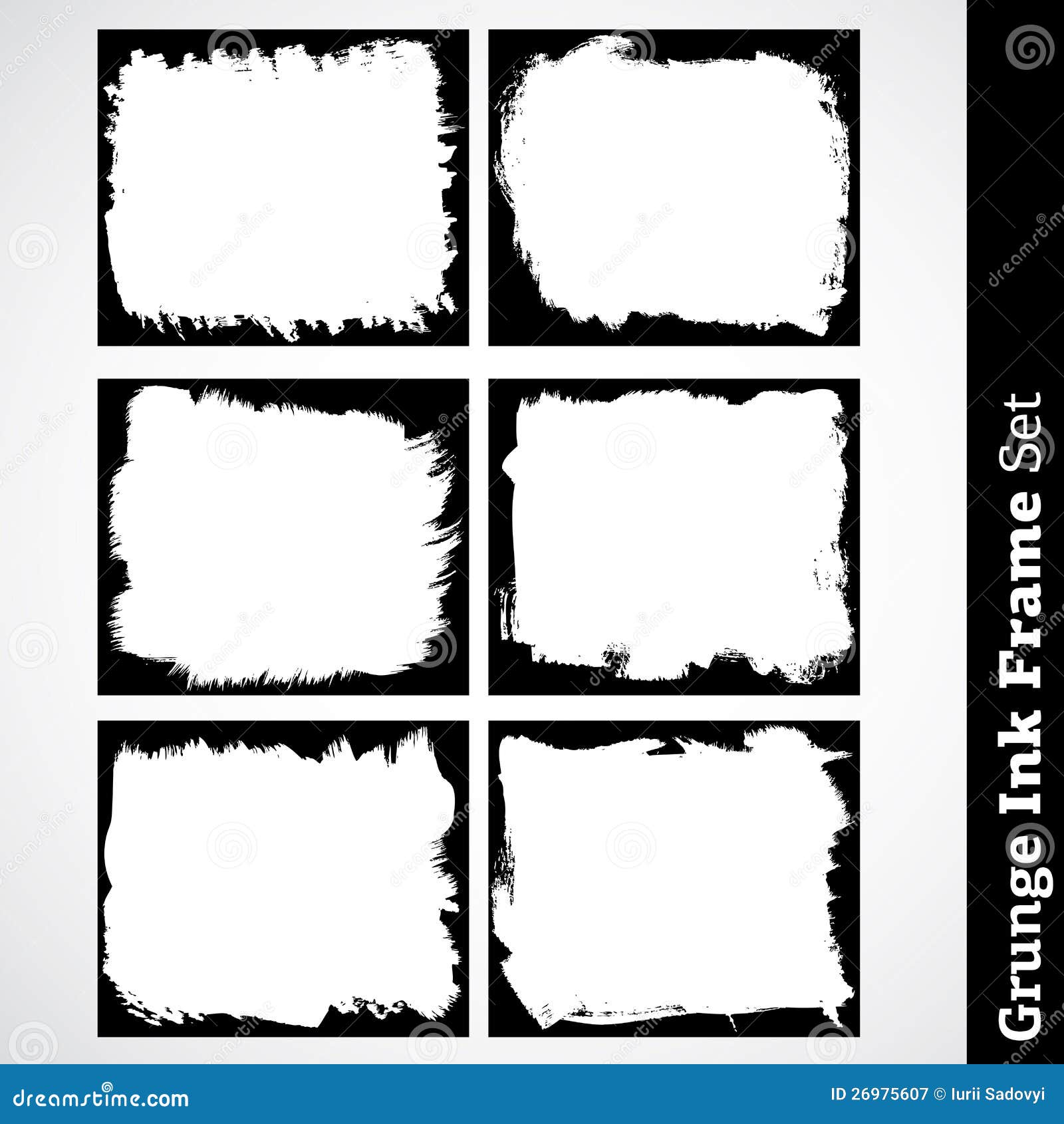 Vector grunge frames stock illustration. Illustration of grunge - 26975607