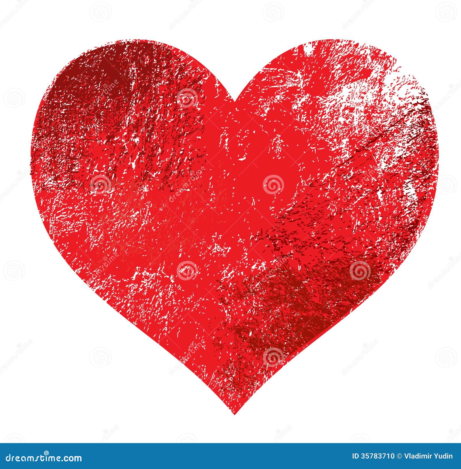 Vector grunge heart stock vector. Illustration of abstract - 35783710