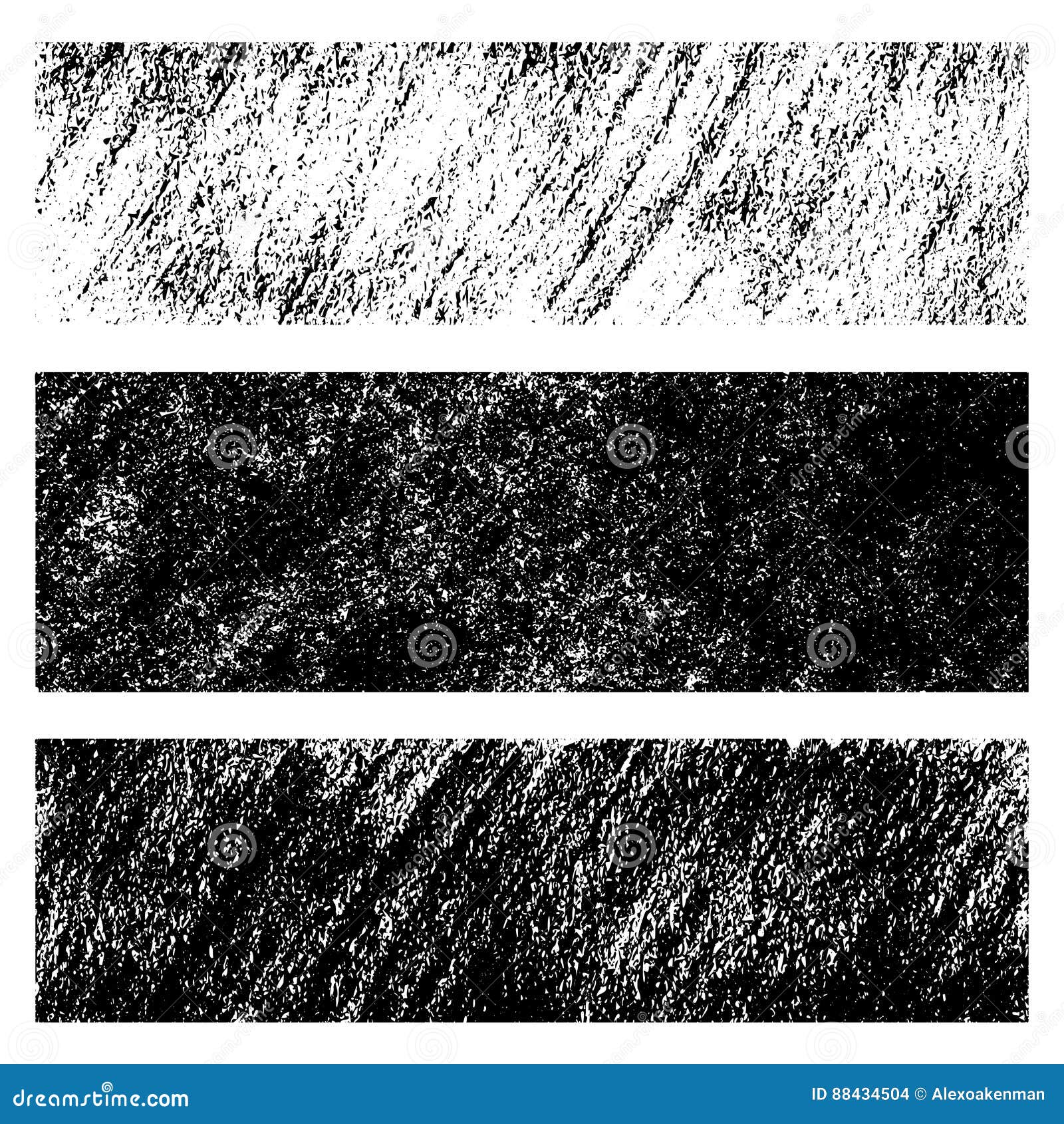 Vector Grunge Monochrome Textures & Patterns Set Stock Vector ...