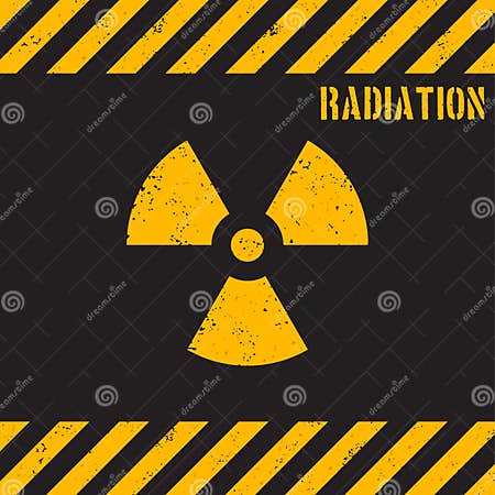 Vector Grunge Radiation Background Stock Vector - Illustration of atom ...