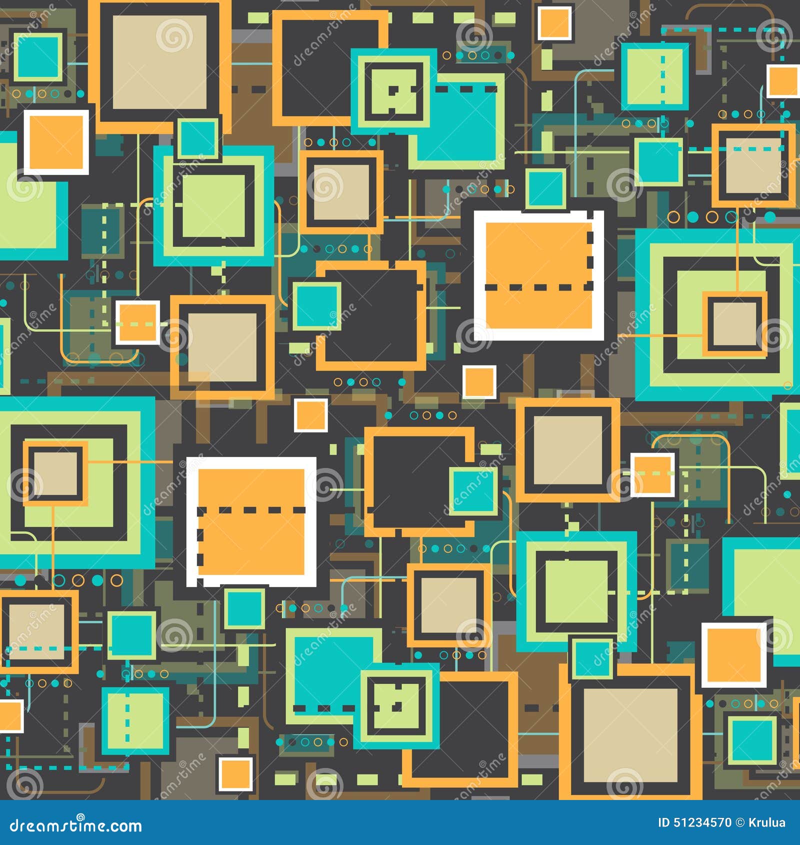 Vector Grunge Retro Square Background. Stock Vector - Illustration of ...