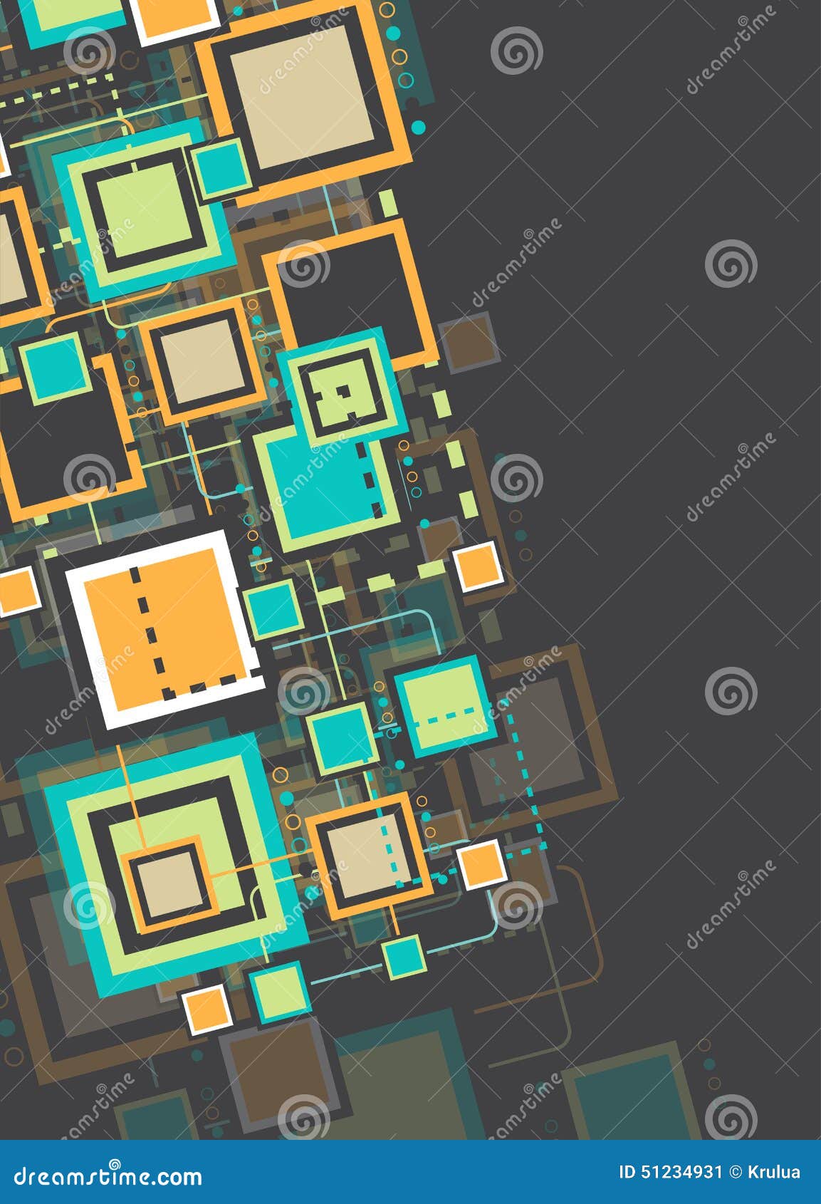 Vector Grunge Retro Square Background. Stock Vector - Illustration of ...