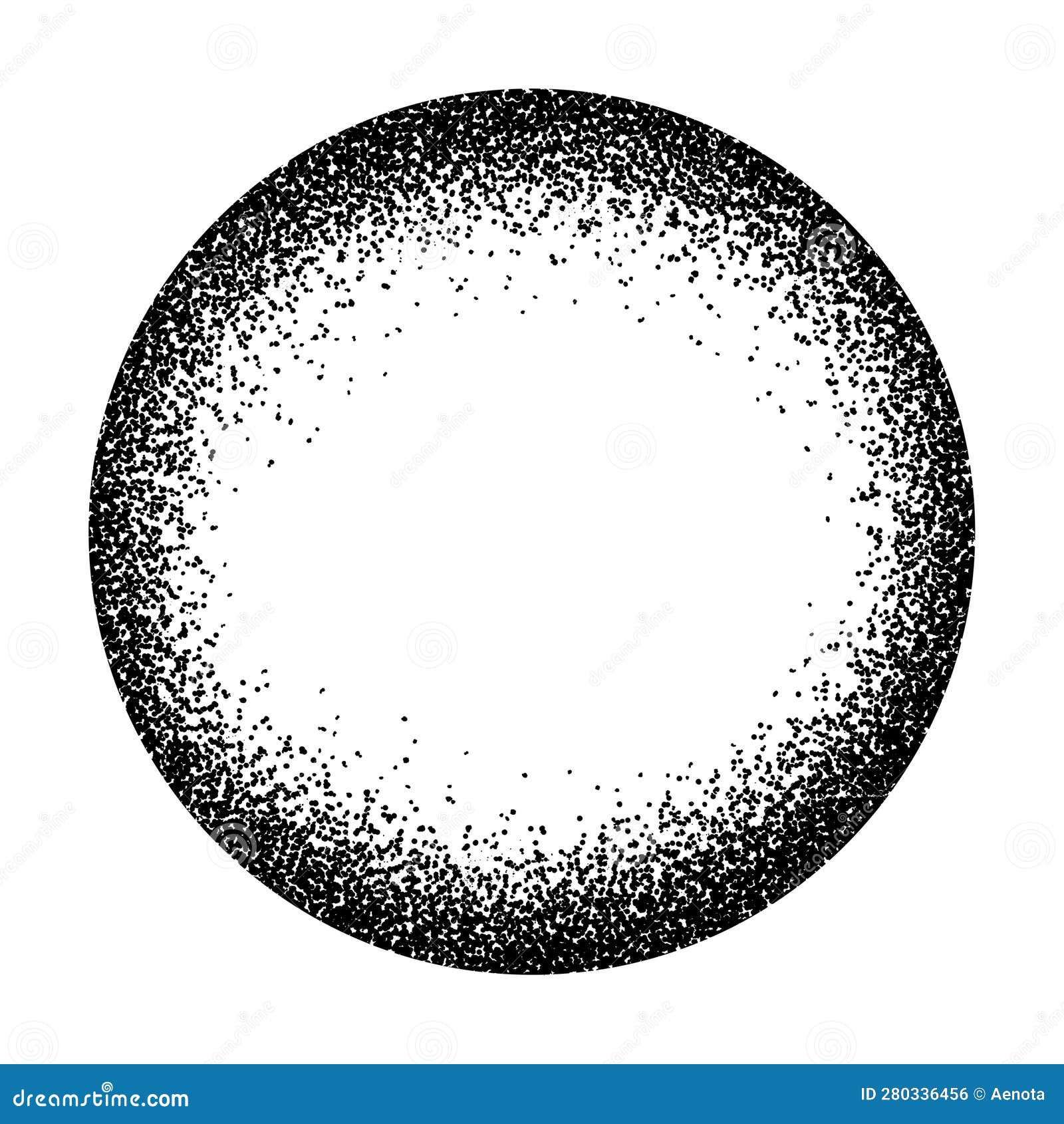 Vector grunge round spot stock vector. Illustration of circle - 280336456