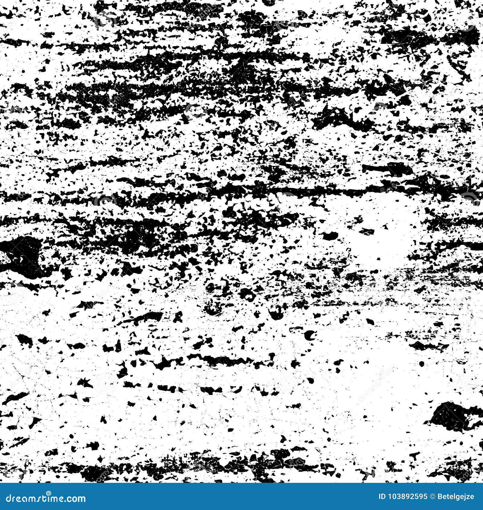 Vector Grunge Seamless Texture. Black White Background Stock Vector ...