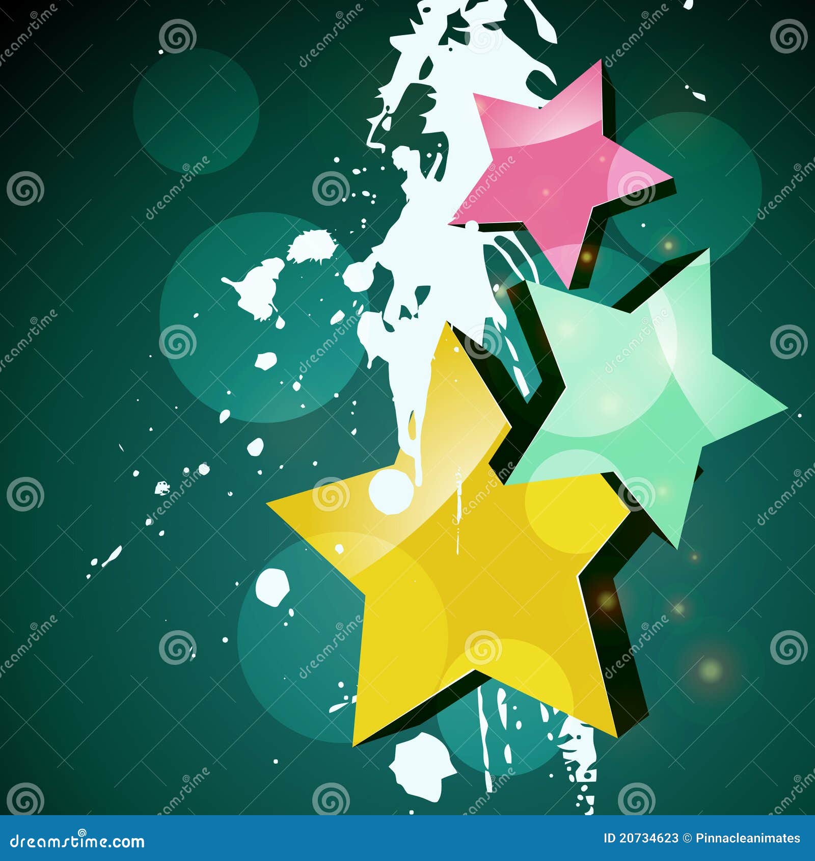 Vector grunge star stock vector. Illustration of colorful - 20734623