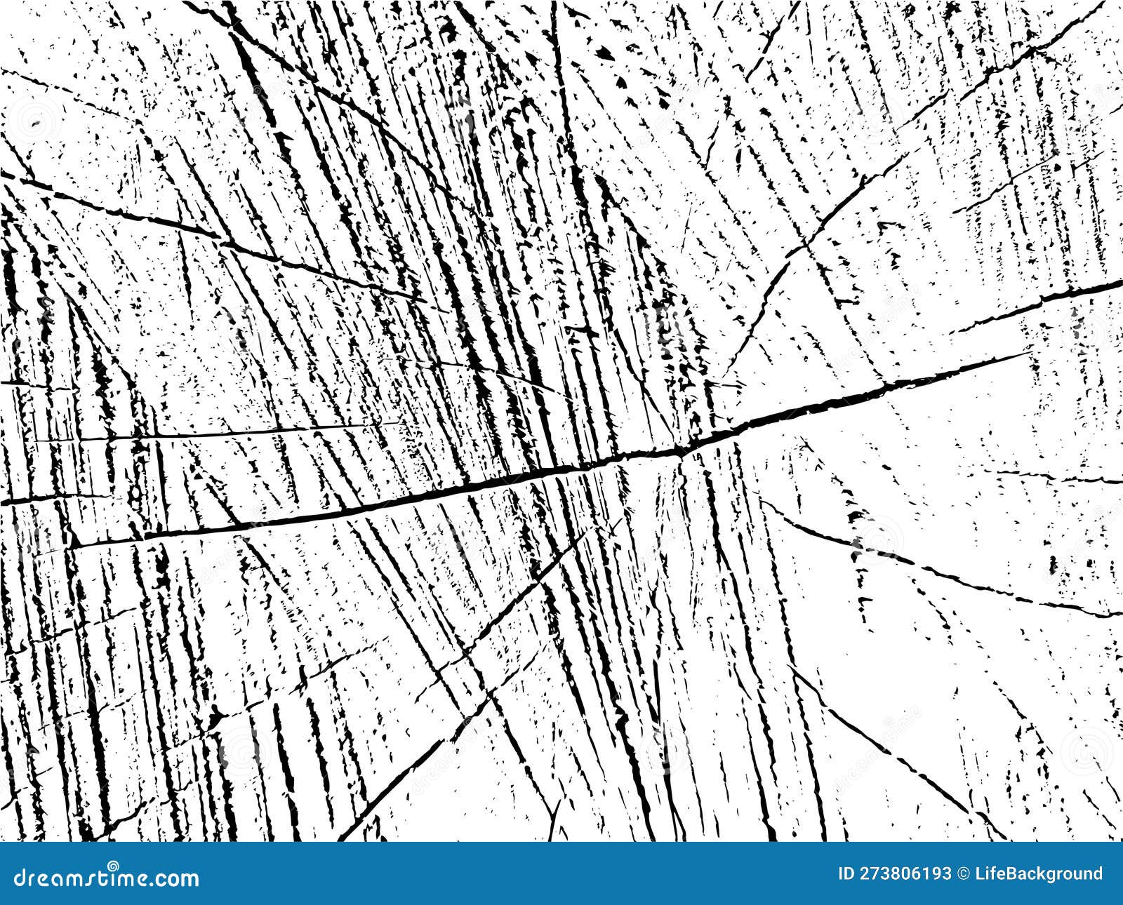 Vector Grunge Texture of a Cross Section of a Chestnut Tree with Cracks ...