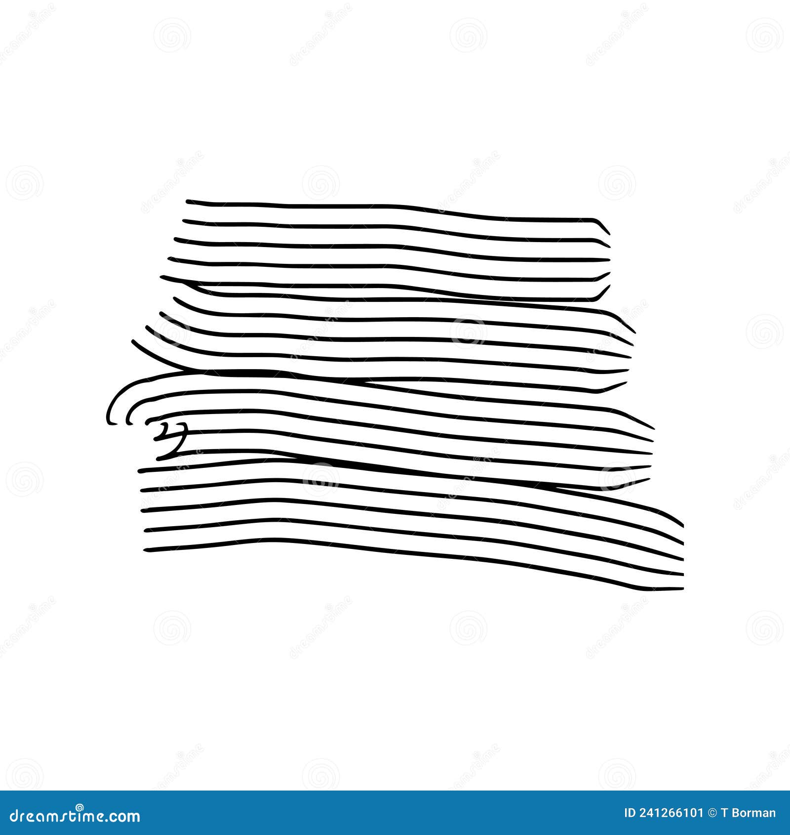 Vector Grunge Texture of Horizontal Hand Drawn Lines. Abstract Lines ...