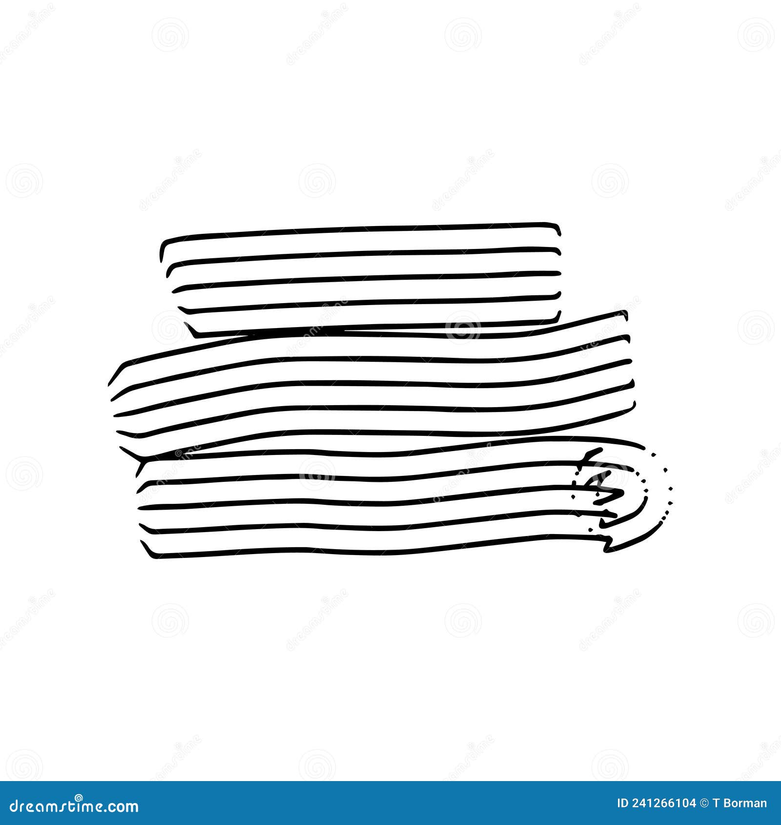 Vector Grunge Texture of Horizontal Hand Drawn Lines. Abstract Lines ...
