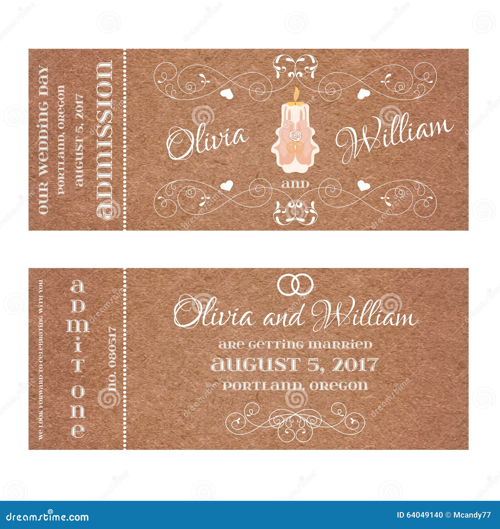 Candle As Wedding Invitation