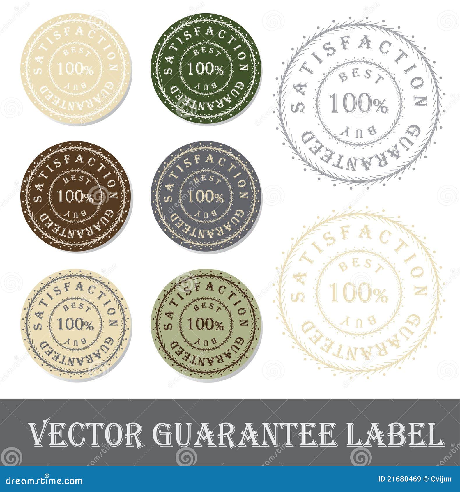 Vector Guarantee label stock illustration. Illustration of certificate ...
