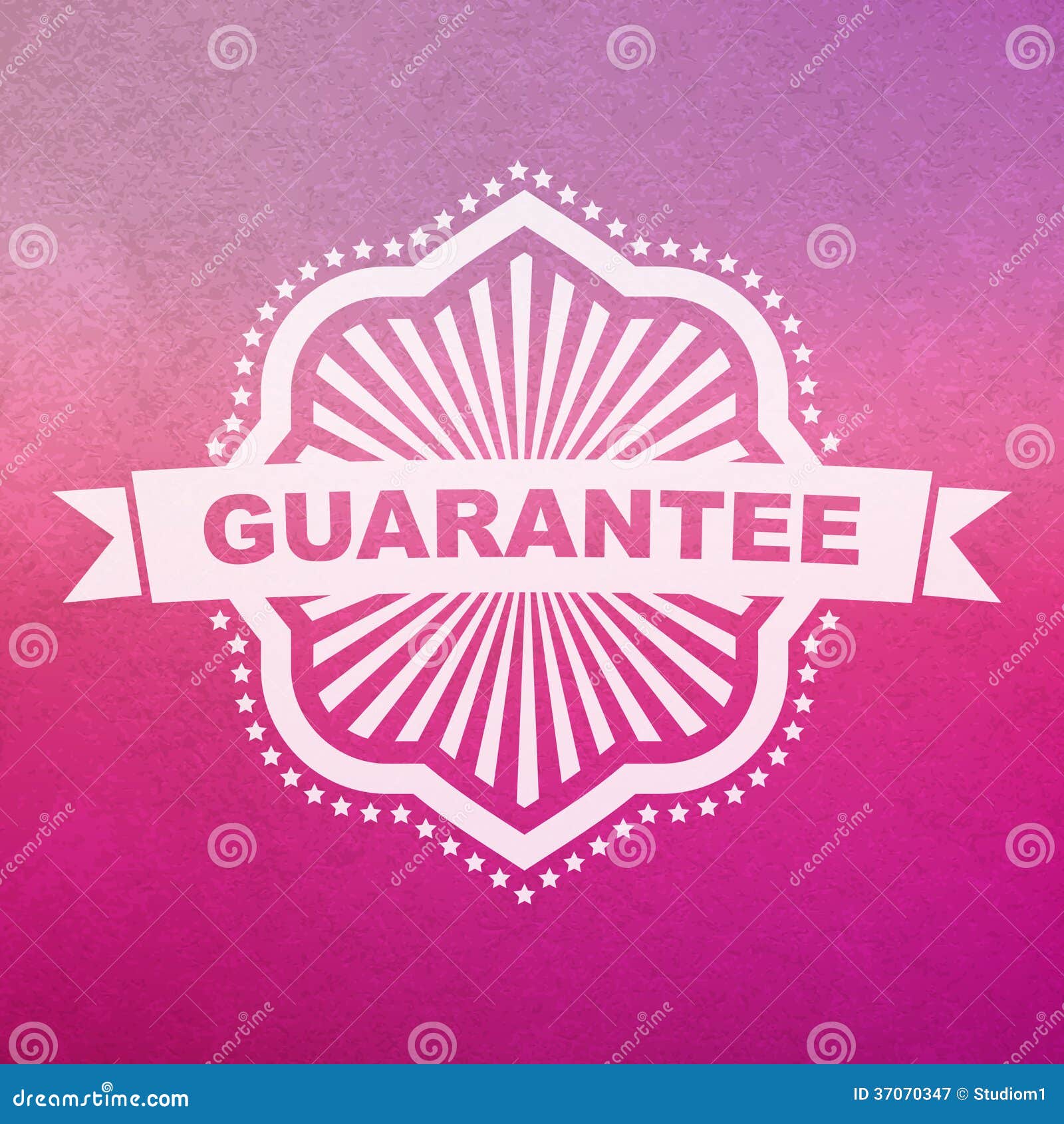 Vector guarantee sign. stock vector. Illustration of price - 37070347