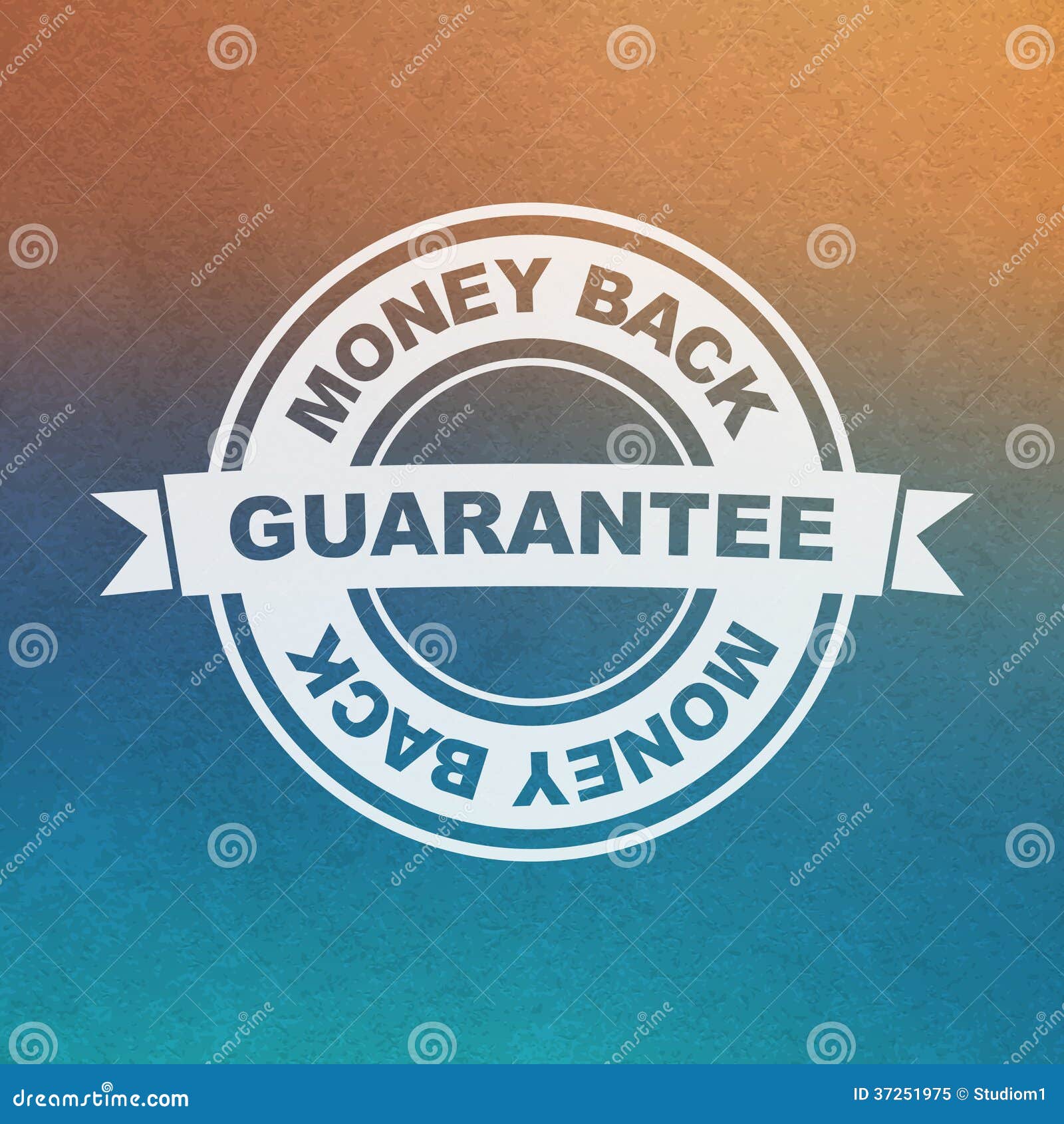 Vector guarantee sign stock vector. Illustration of certificate - 37251975