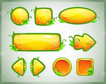 Vector GUI set stock illustration. Illustration of elements - 62396358