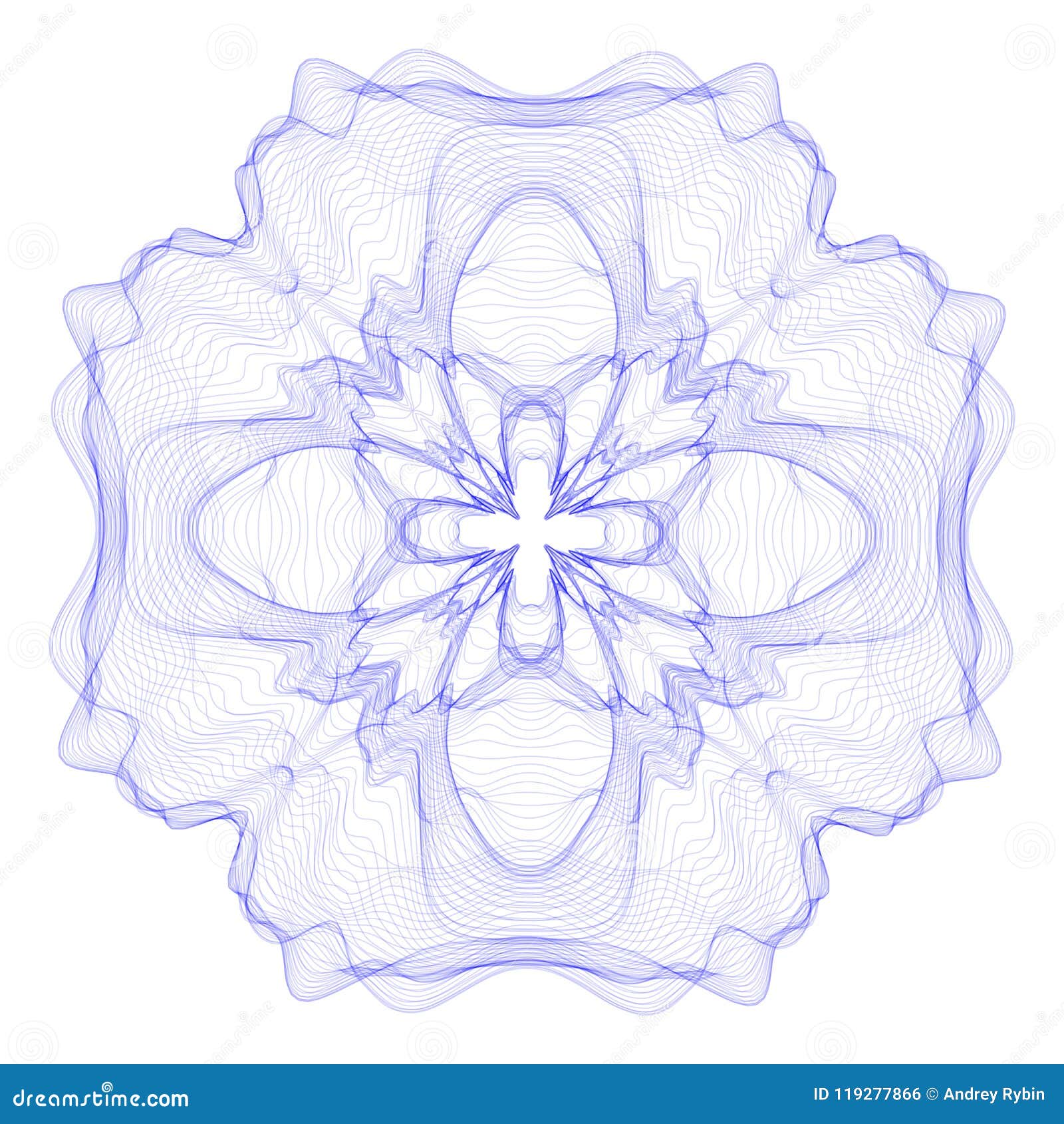 Vector guilloche graphics stock vector. Illustration of complex - 119277866
