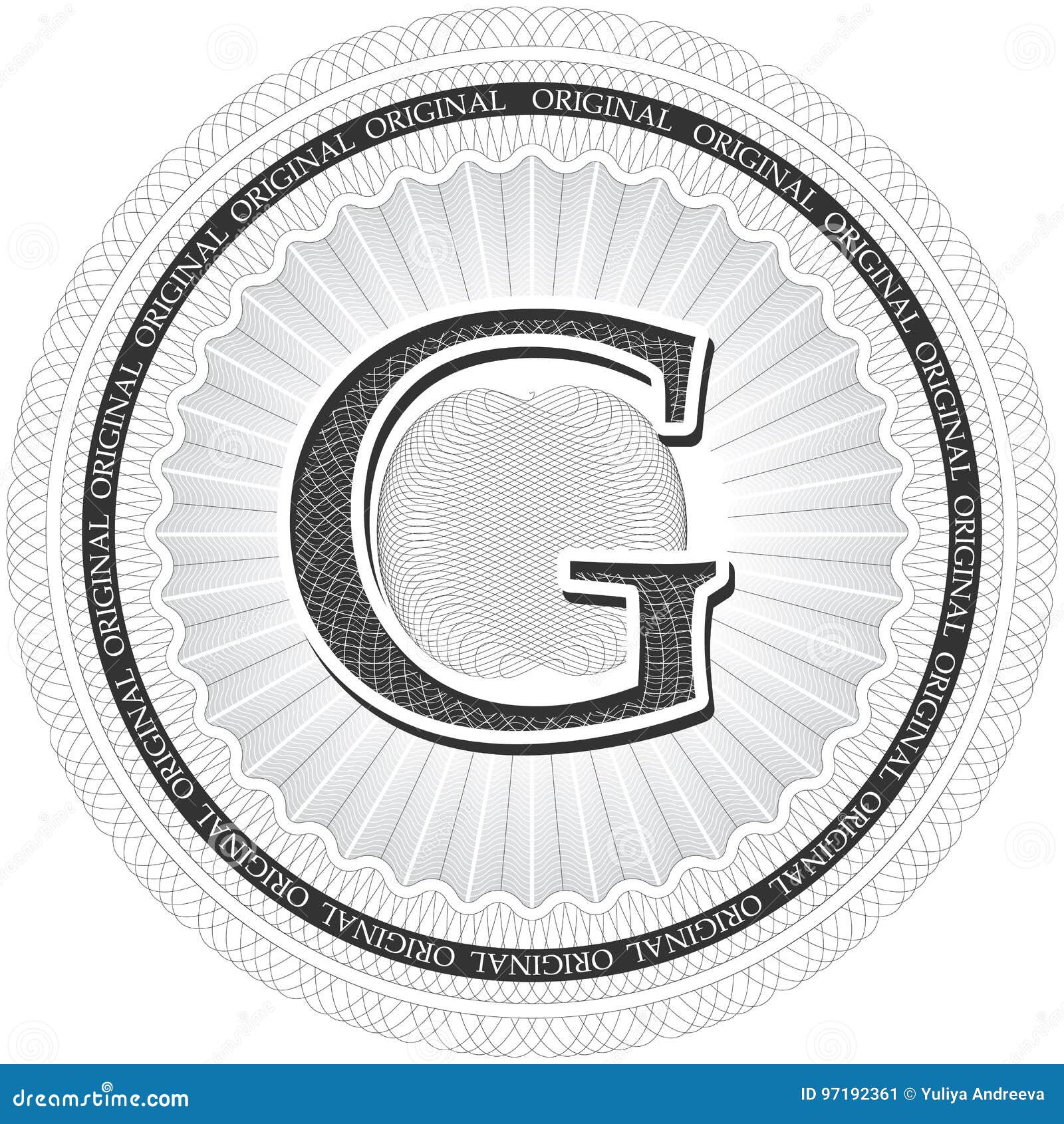 Guilloche Pattern Cartoon Vector | CartoonDealer.com #78923829