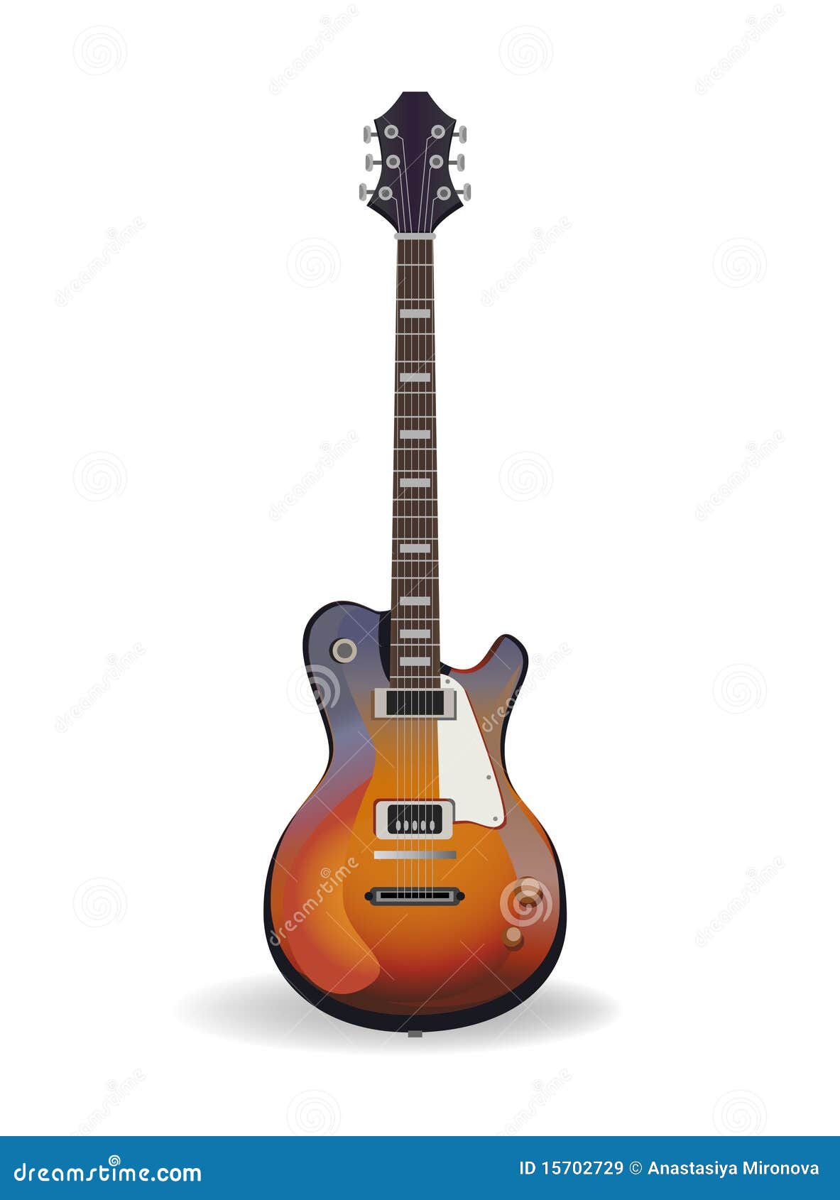 Vector guitar stock vector. Illustration of equipment - 15702729