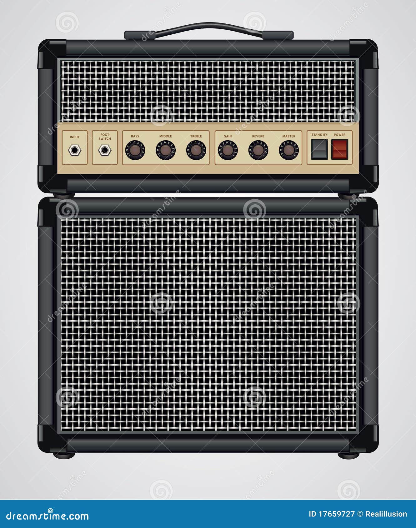 Vector Guitar Amplifier Royalty Free Stock Photography - Image: 17659727