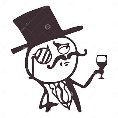 Vector Guy Meme Face for Any Design. Isolated Eps 10. Stock Vector ...