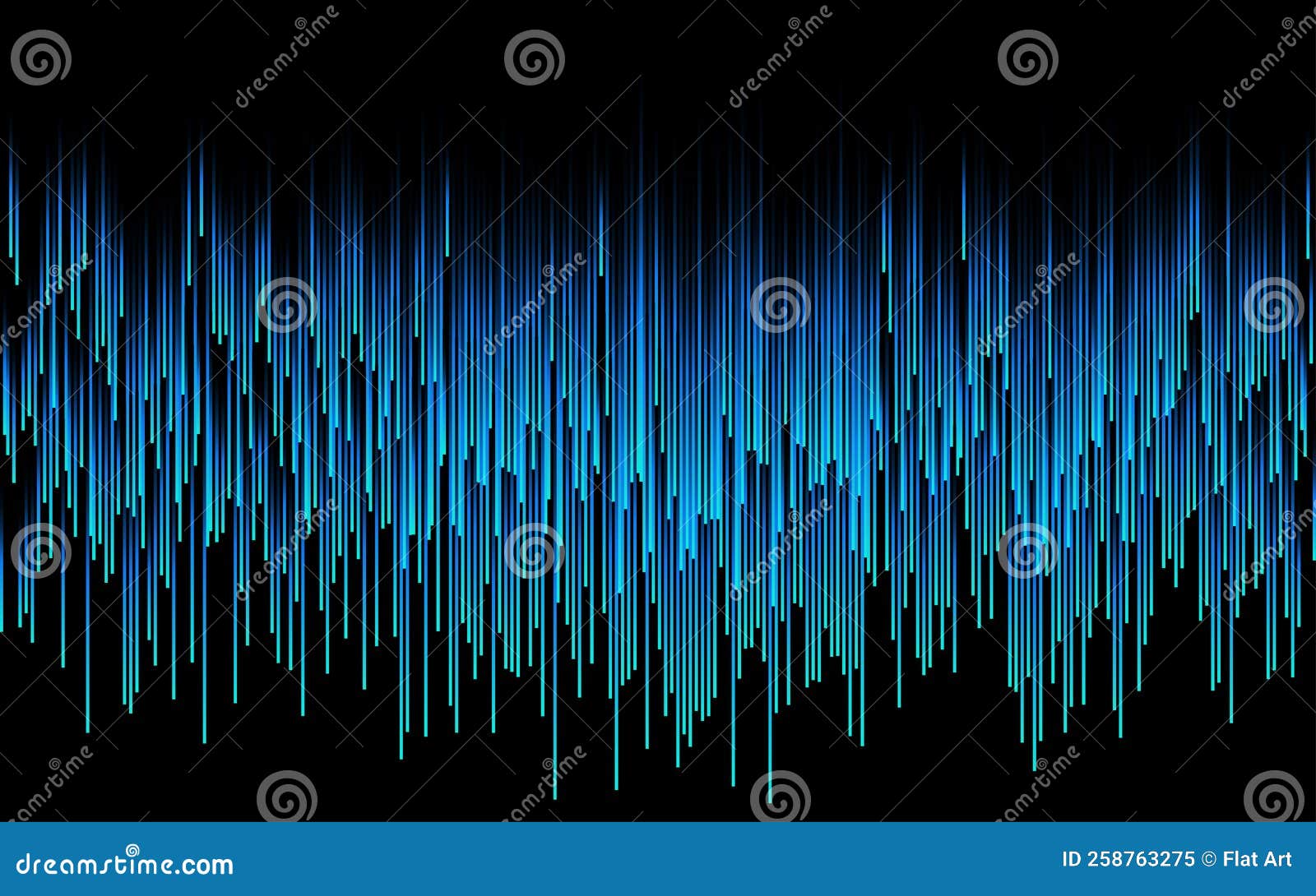 Vector Half Circles Digital Technology Ai Lines Flowing Dynamic Pattern ...