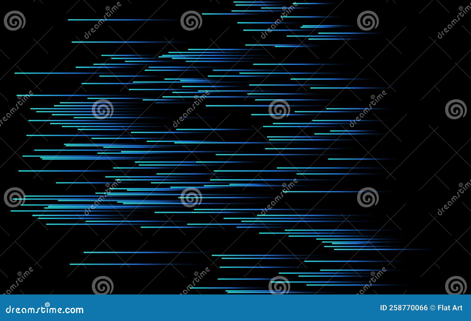 Vector Half Circles Digital Technology Ai Lines Flowing Dynamic Pattern ...