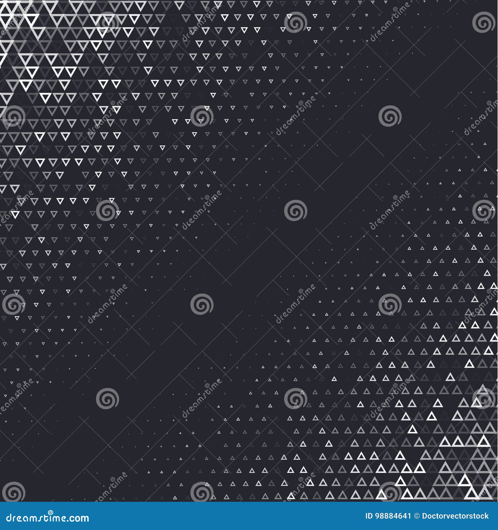 Vector Halftone Abstract Background, Black White Gradient Gradation ...