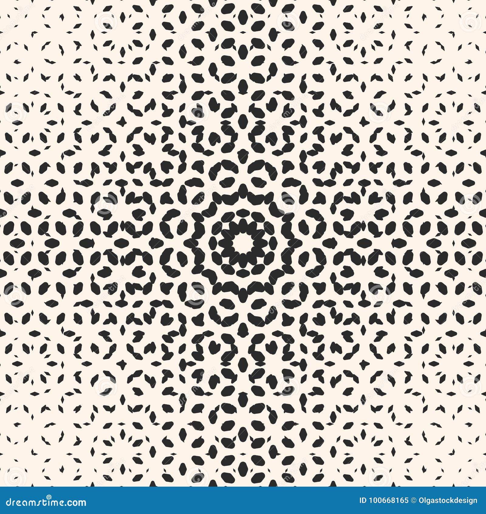 Floral Halftone Pattern, Effect of Gradient Transition Stock Vector ...