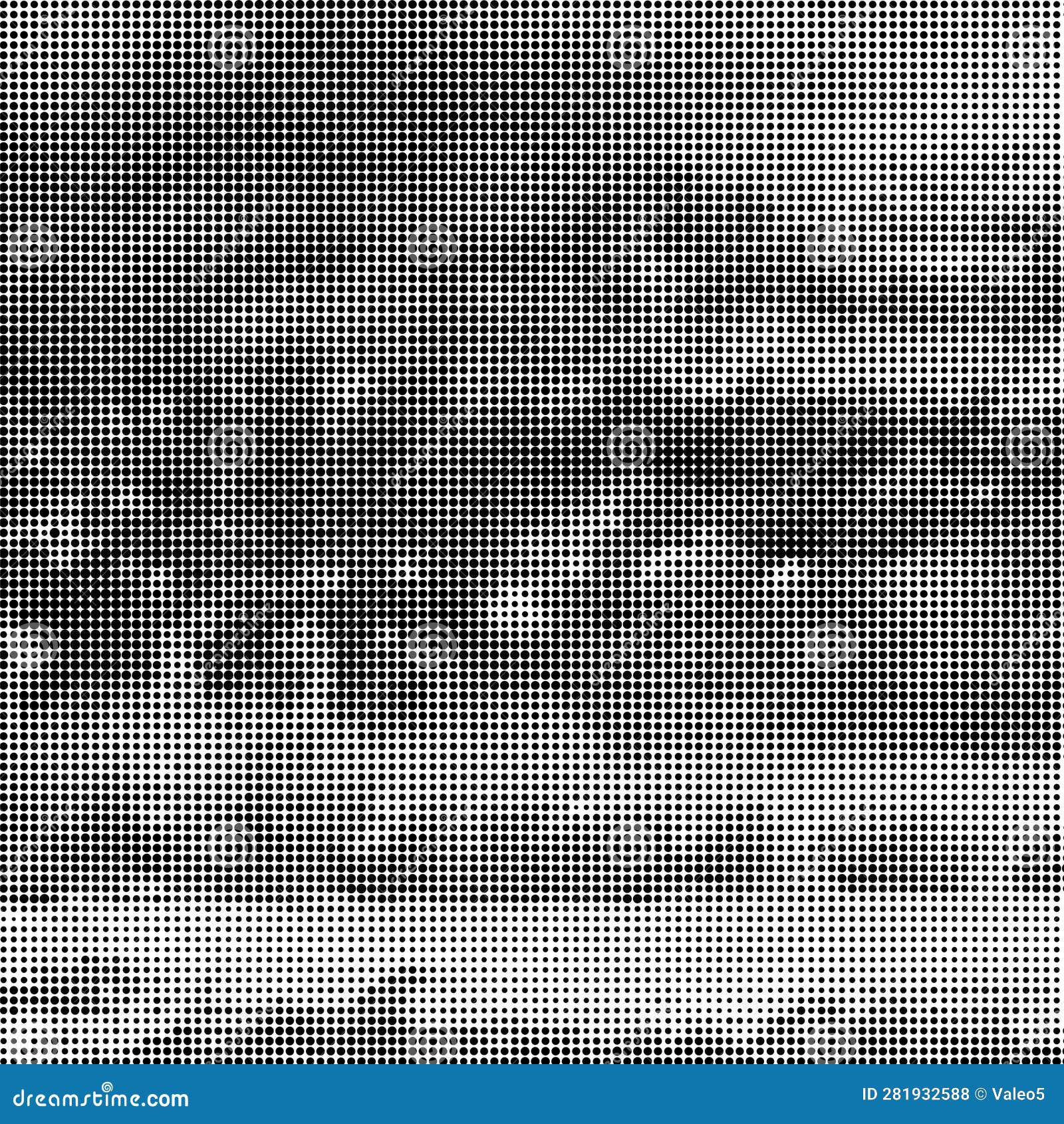 Vector Halftone Pattern. Set of Dots. Dotted Texture on White ...