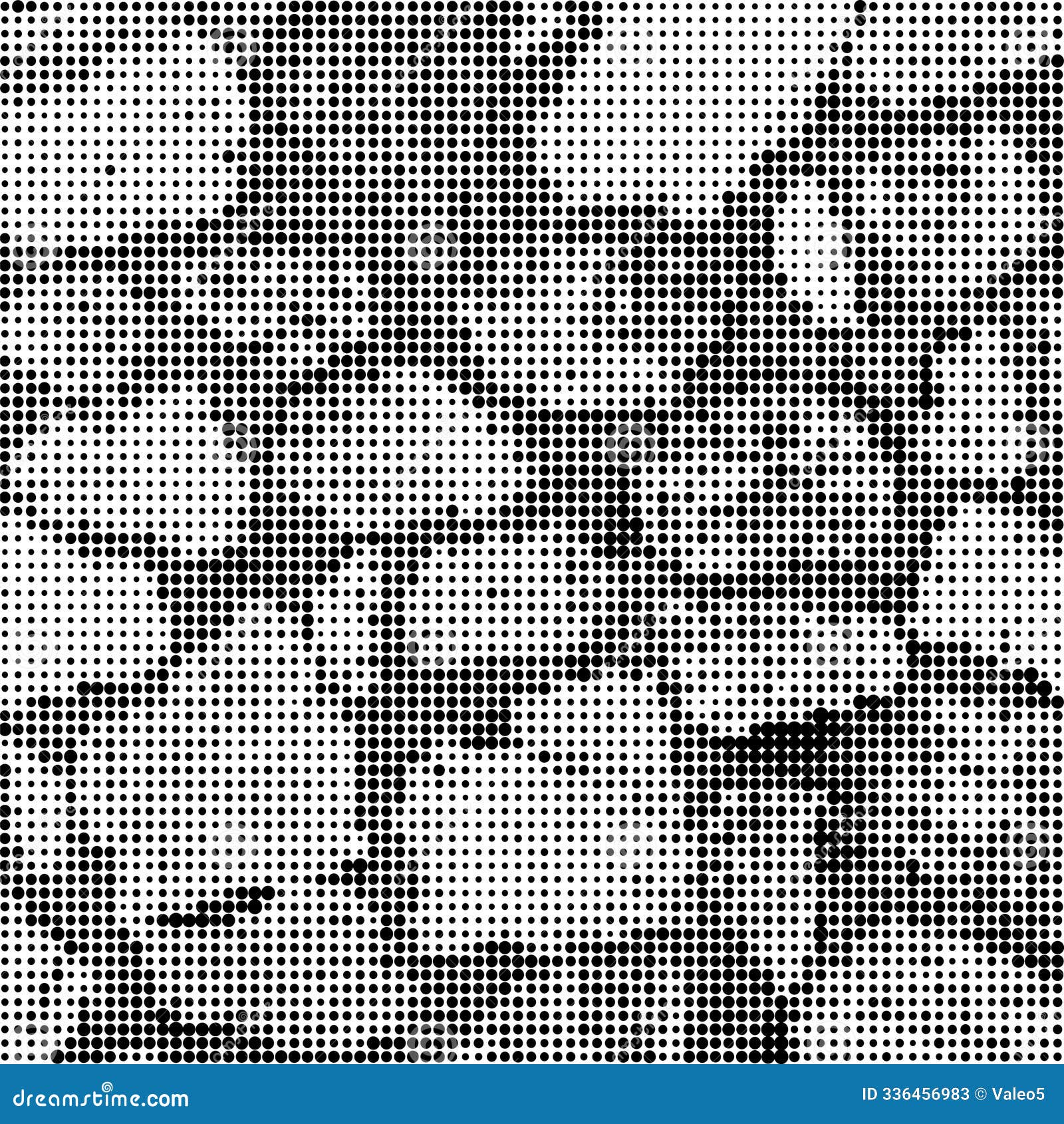 Vector Halftone Pattern. Set of Dots. Dotted Texture on White ...