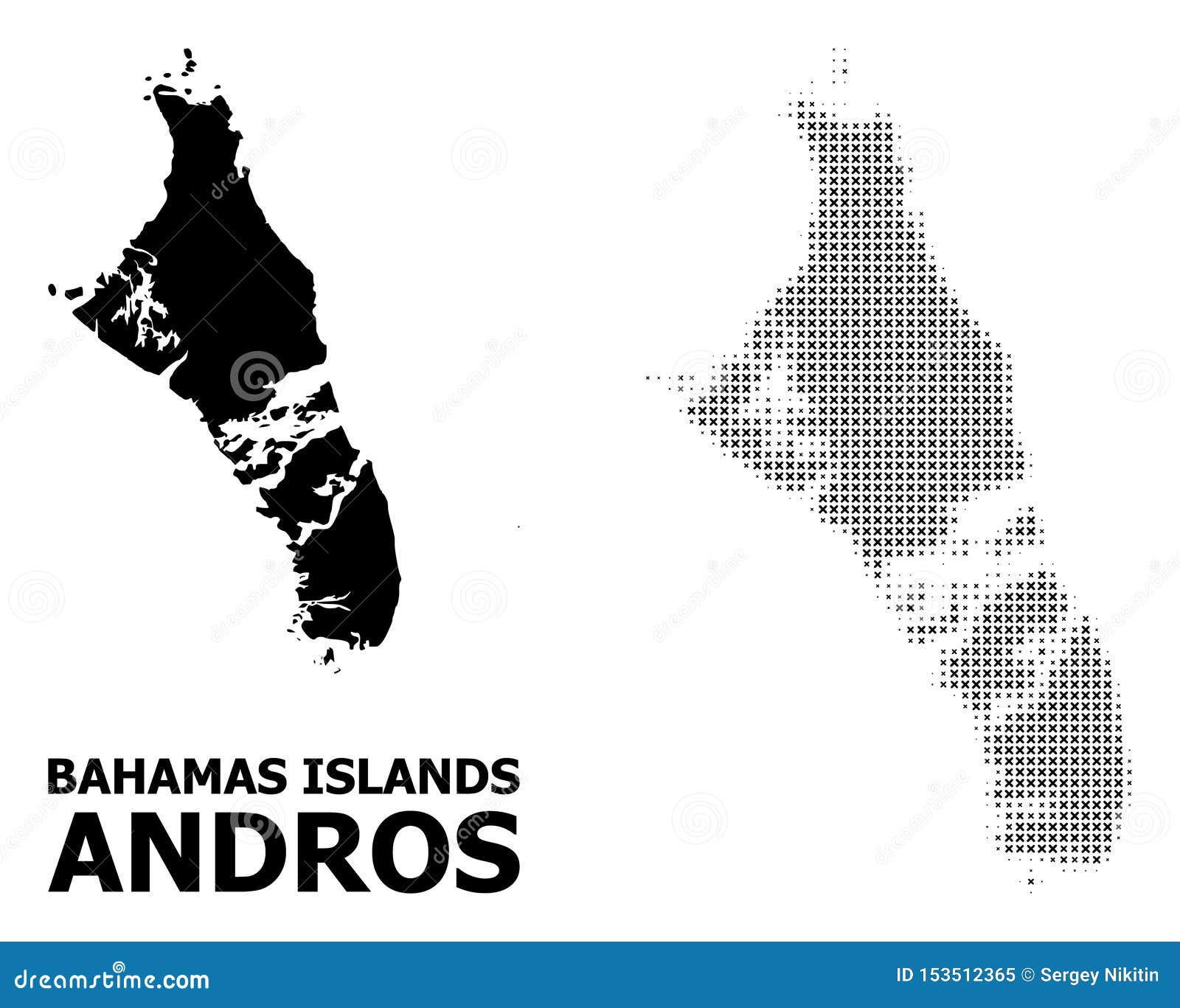 The Bahamas Solid Black Silhouette Map Of Country Area Simple Flat