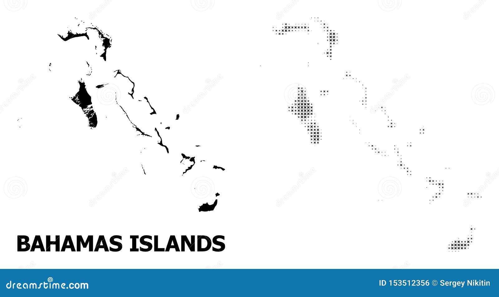 The Bahamas - Solid Black Outline Border Map Of Country Area. Simple ...