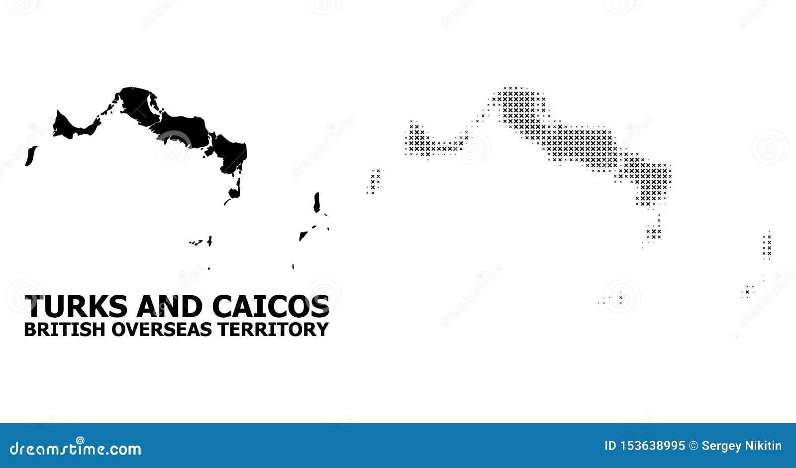 Map Of Turks And Caicos Islands On Political World Map With Magnifying ...