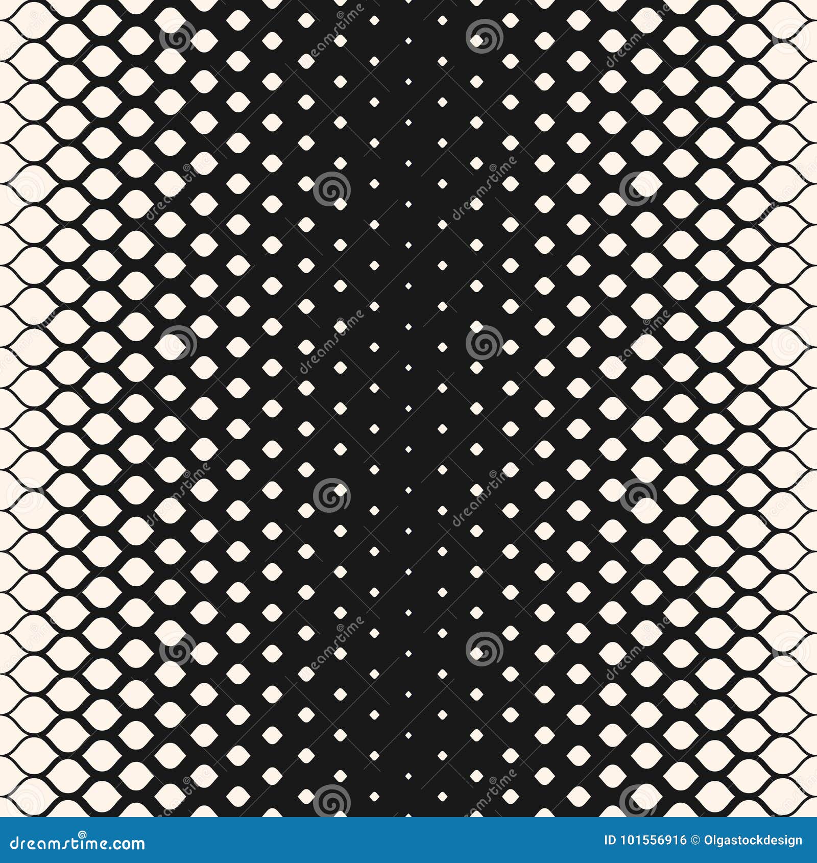 Vector Halftone Seamless Pattern, Mesh Geometric Texture. Stock Vector ...